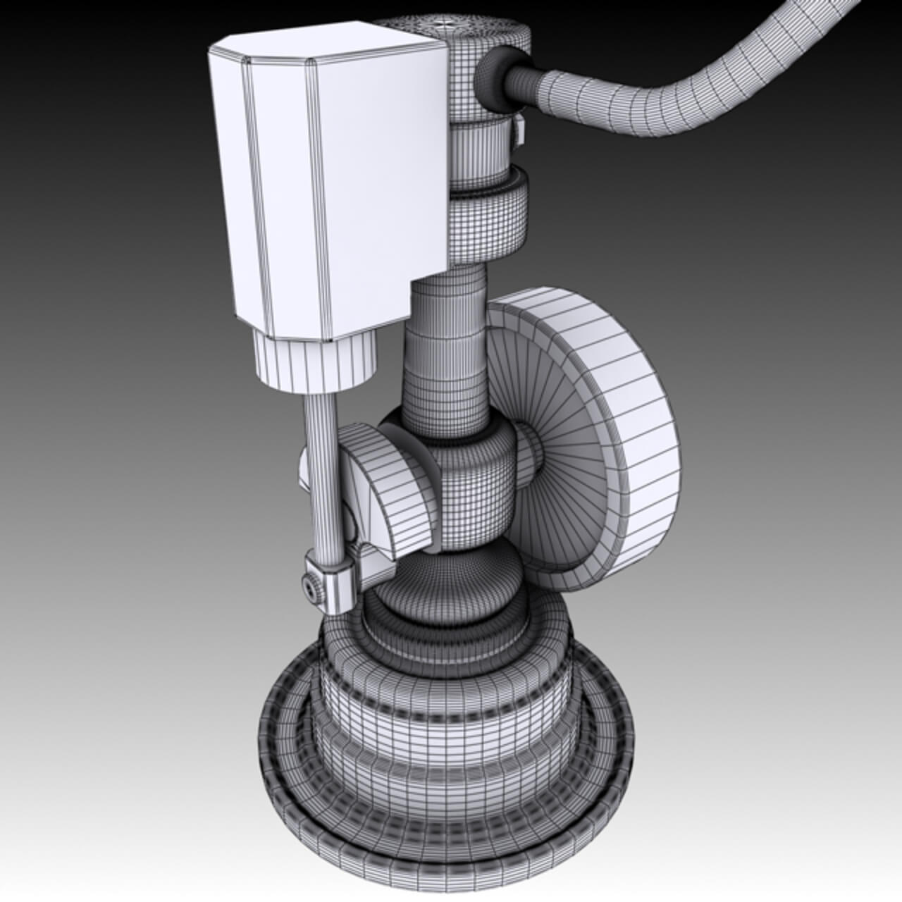 Miniature Wobble Steam Engine - 3D Model by Plutonius3d