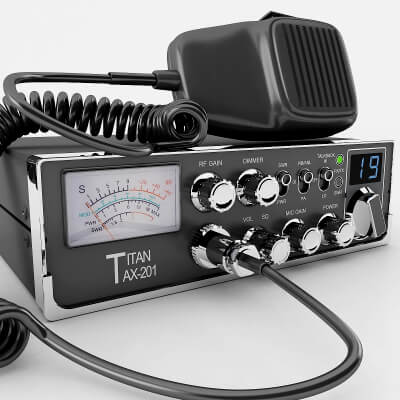 Mobile CB Radio - 3D Model by Plutonius3d
