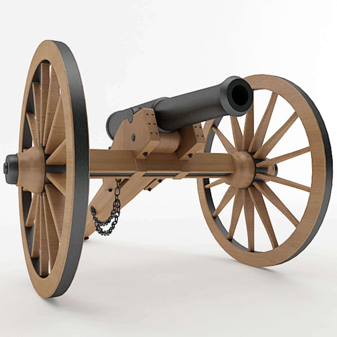 Napoleon Model 1841 6 Pounder Field Gun by Plutonius3d