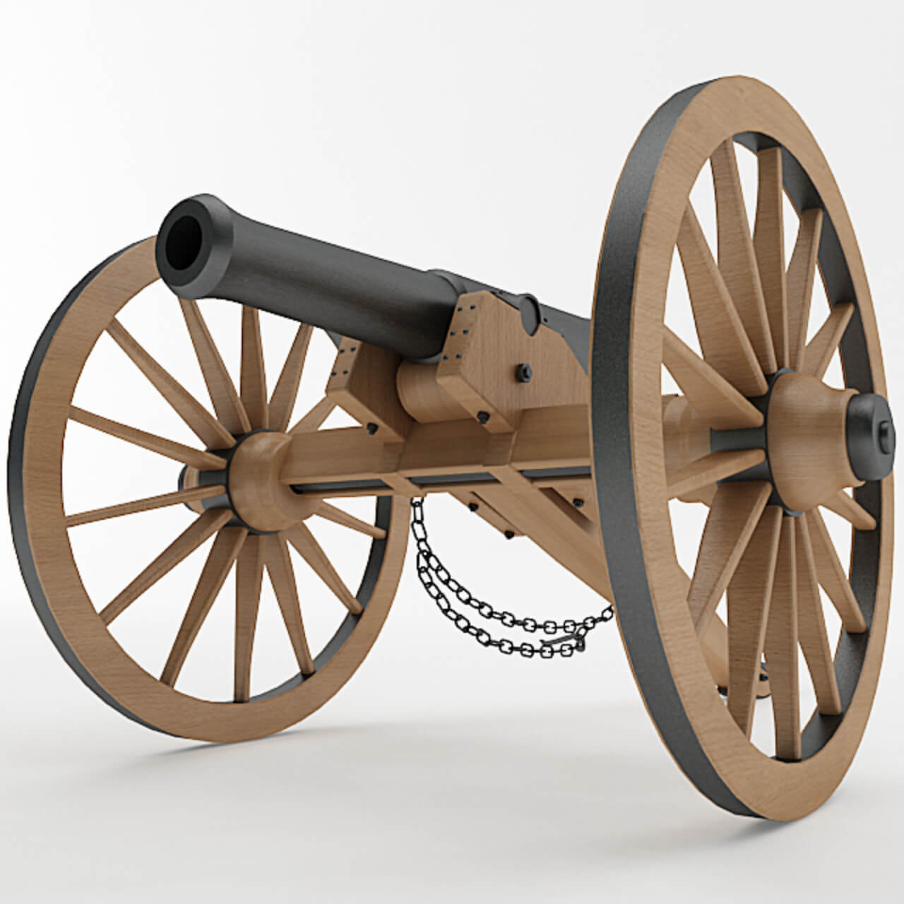 Napoleon Model 1841 6 Pounder Field Gun by Plutonius3d