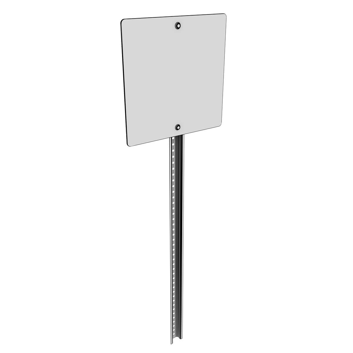 No Left Turn sign - 3D Model by Plutonius3d