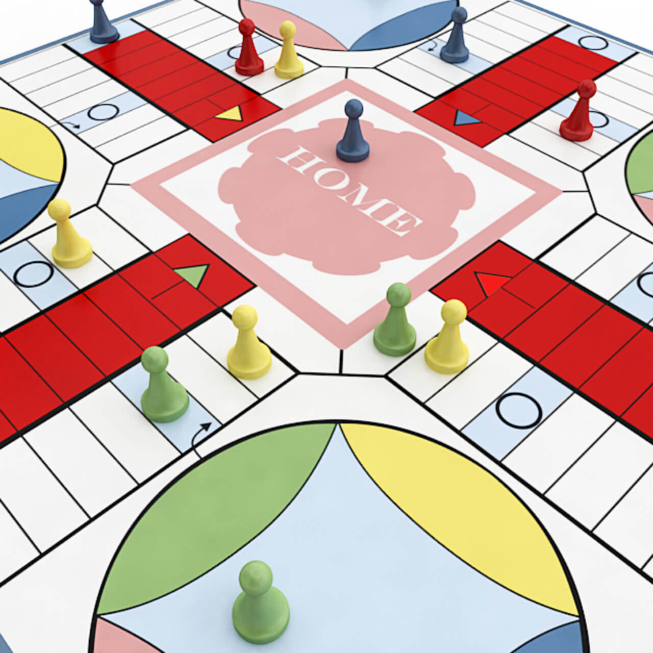 Parcheesi Board Game - 3D Model by Plutonius3d
