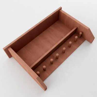 Shaker Style Shelf - 3D Model by Plutonius3d