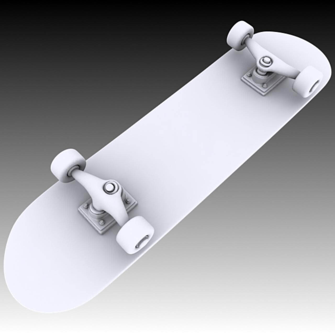 Skateboard 3D Model by Plutonius3d
