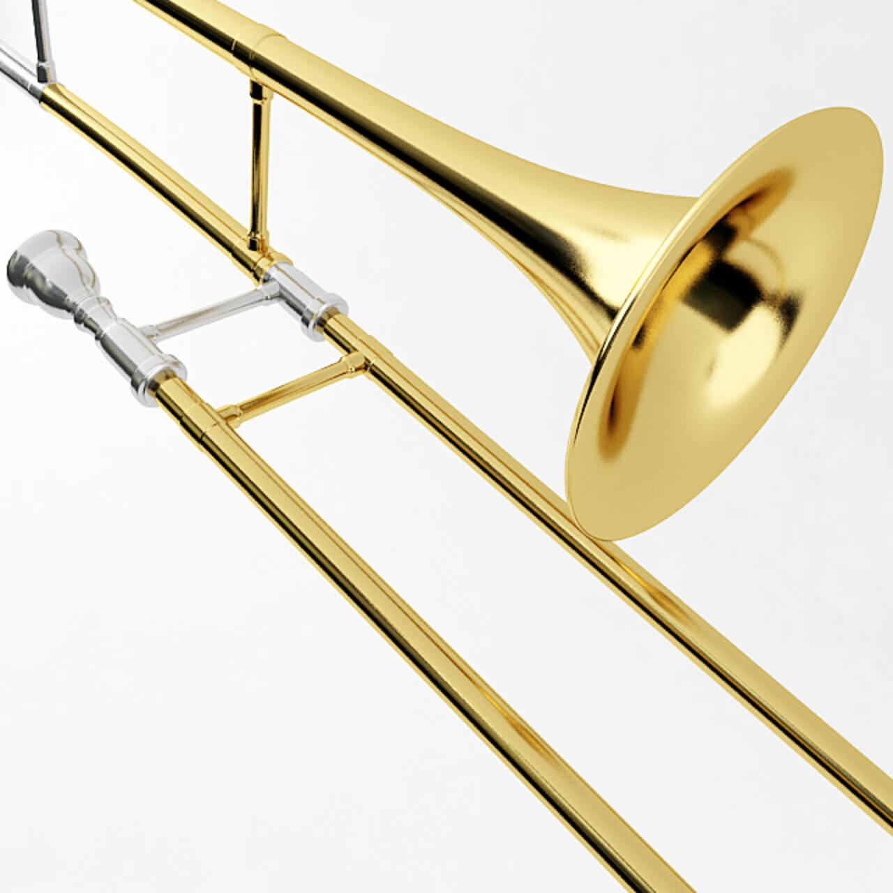 Trombone Musical Instrument - 3D Model by Plutonius3d