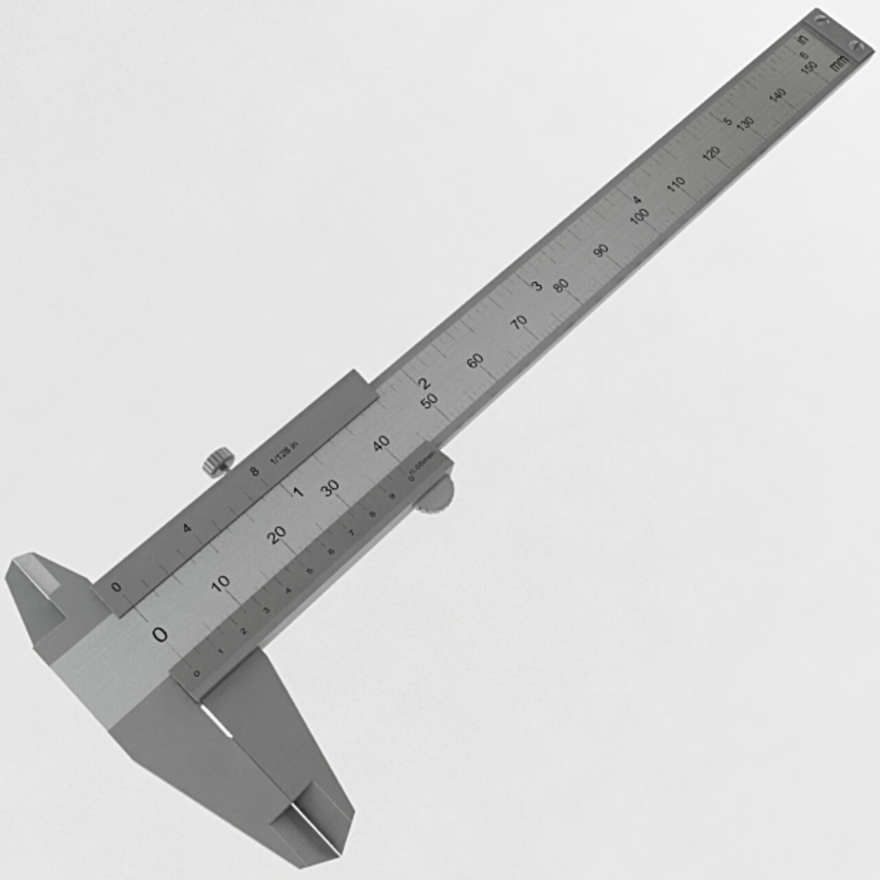Vernier Caliper Tool - 3D Model by Plutonius3d