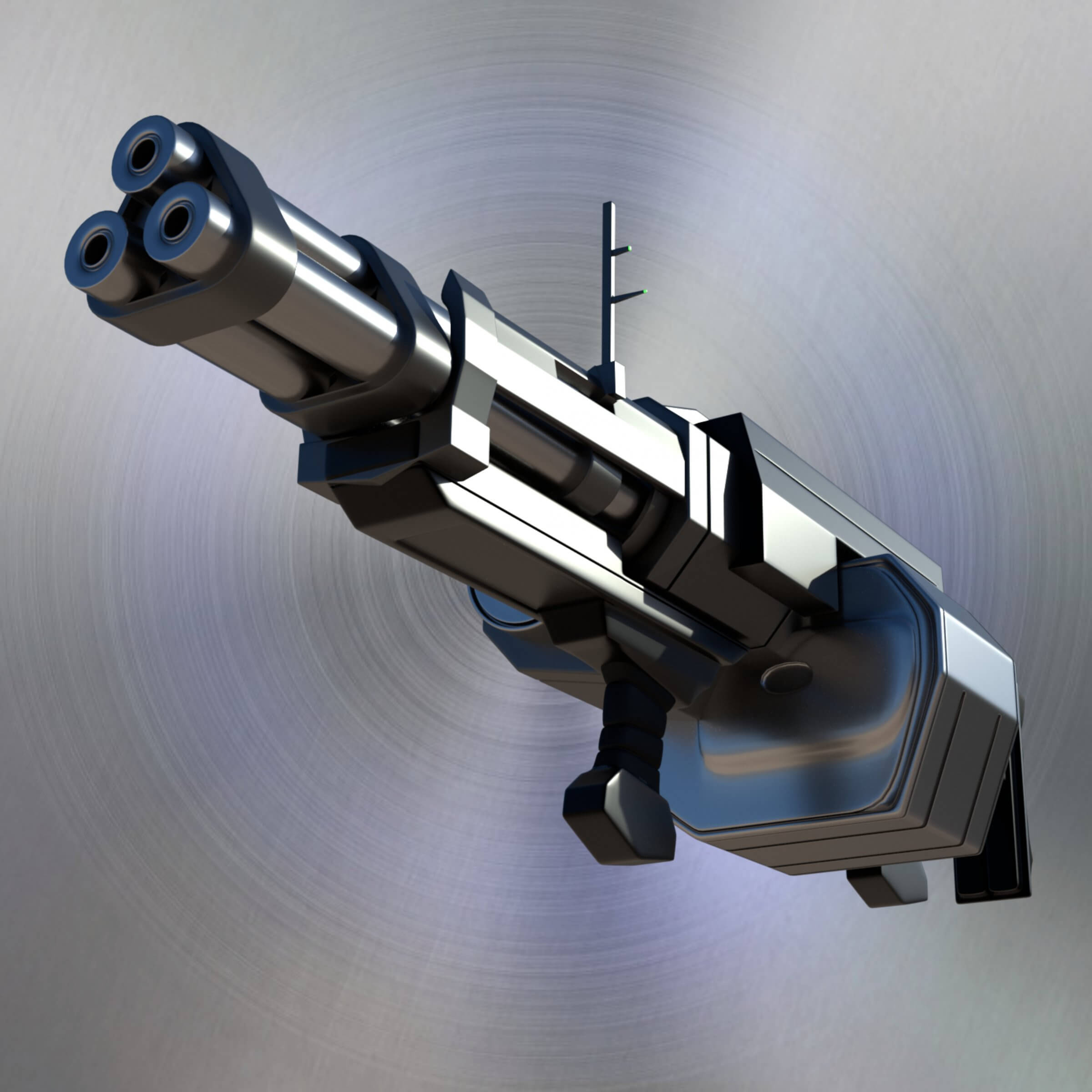 Assault Rifle Minigun - 3D Model by pmilsy