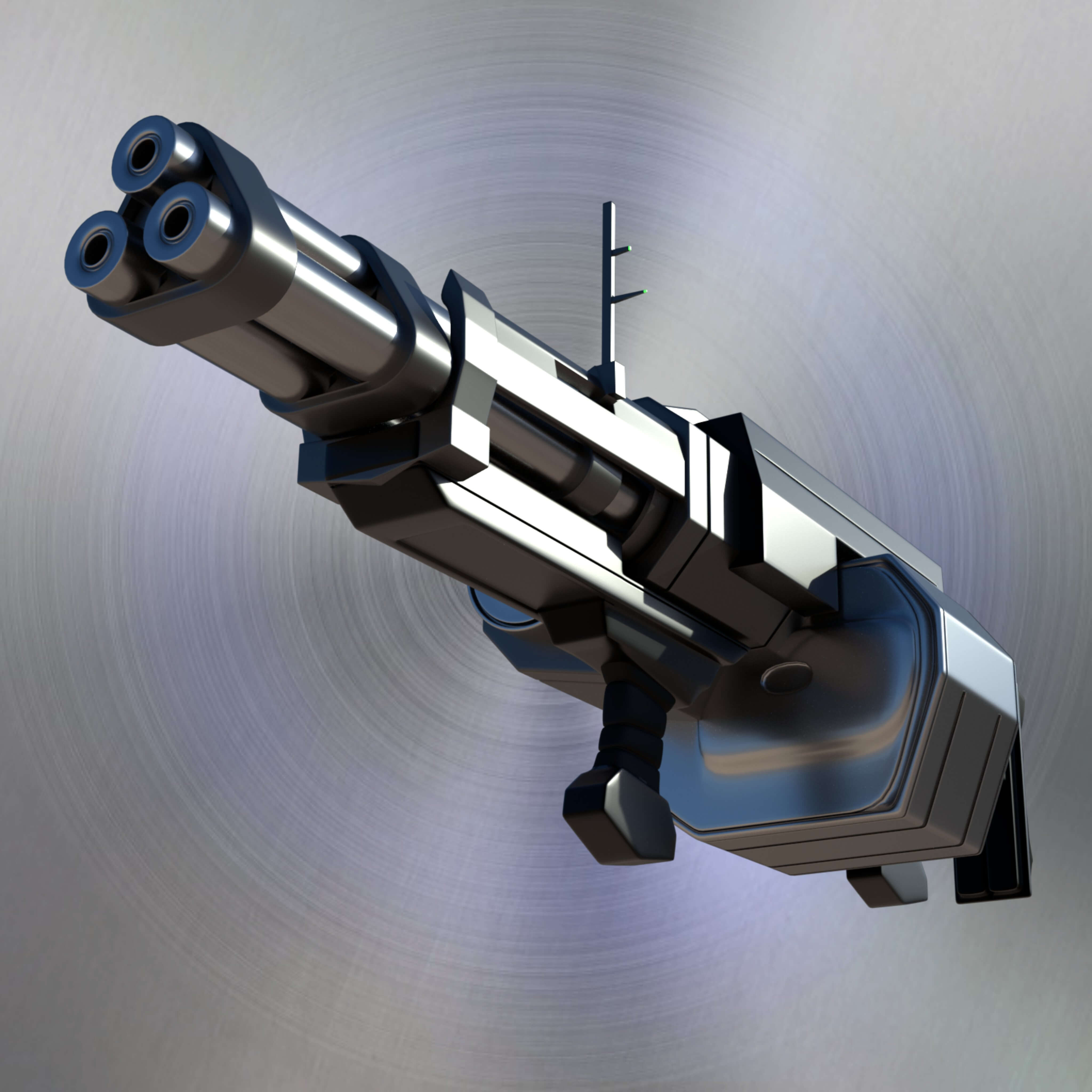 BIG GUN 3D Render, Digital Art by pmilsy