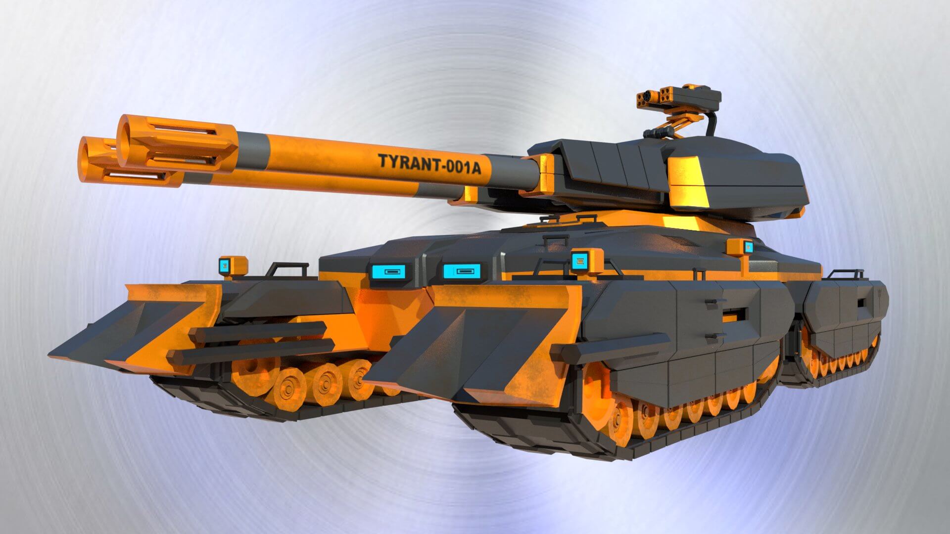 Tank Tyrant-001A 3D Model by pmilsy