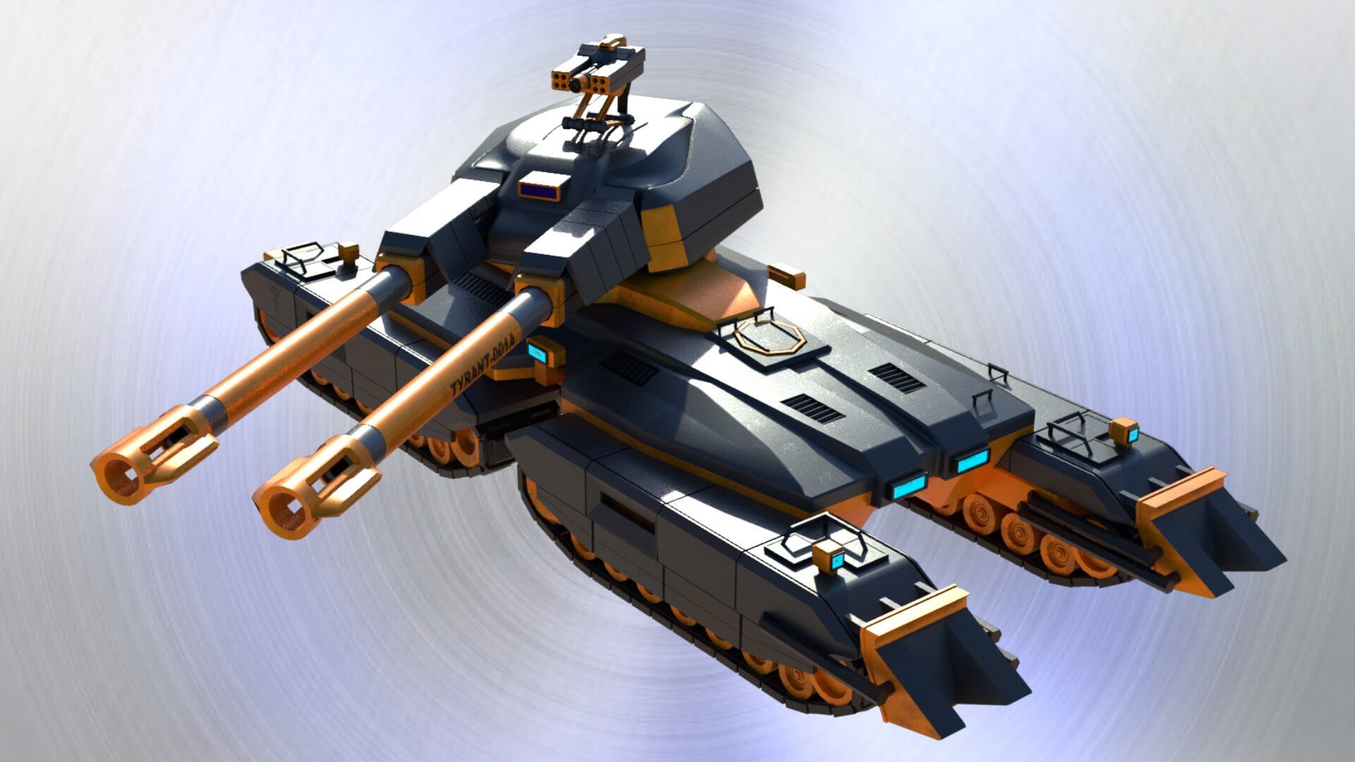 Tank Tyrant-001A 3D Model by pmilsy