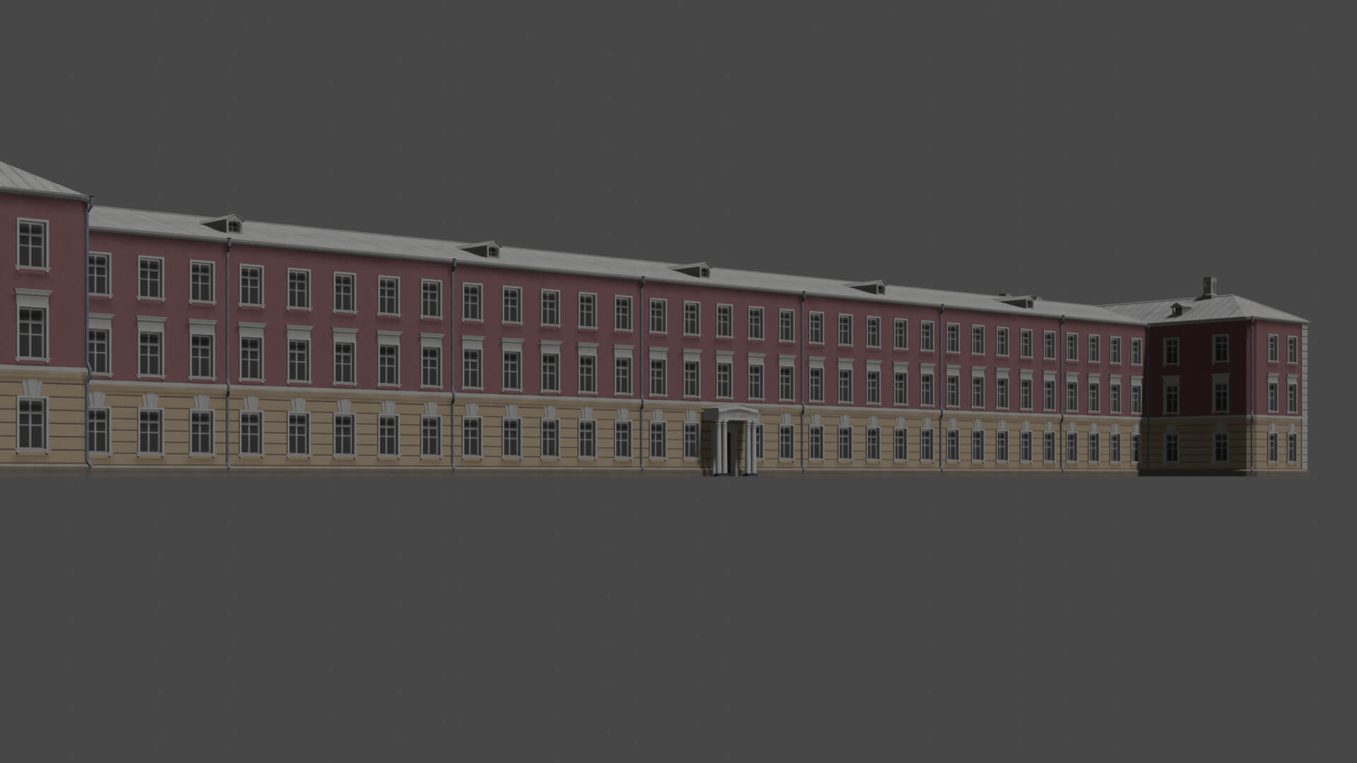 Old Soviet Buildings - 3D Model by Podolskiy