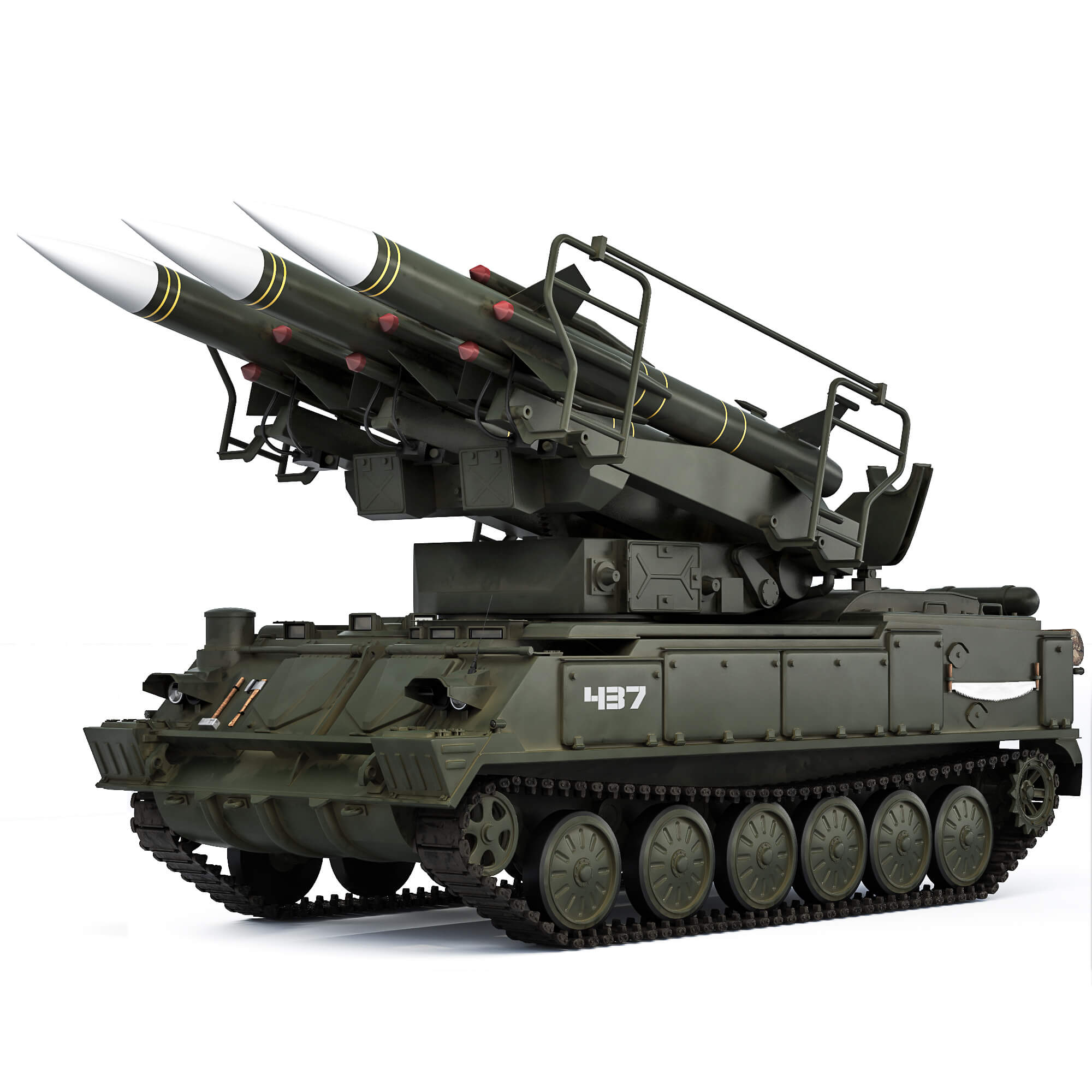 2K12 Kub (SA-6 Gainful) 1967 3D Model by podshyvalov