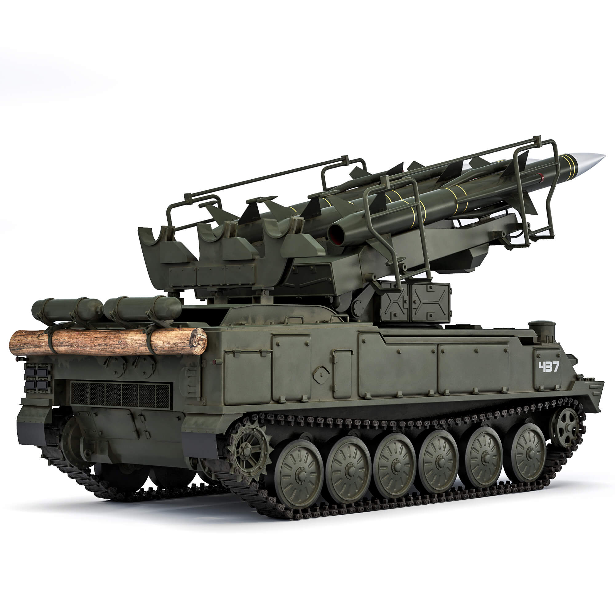 2K12 Kub (SA-6 Gainful) 1967 3D Model by podshyvalov