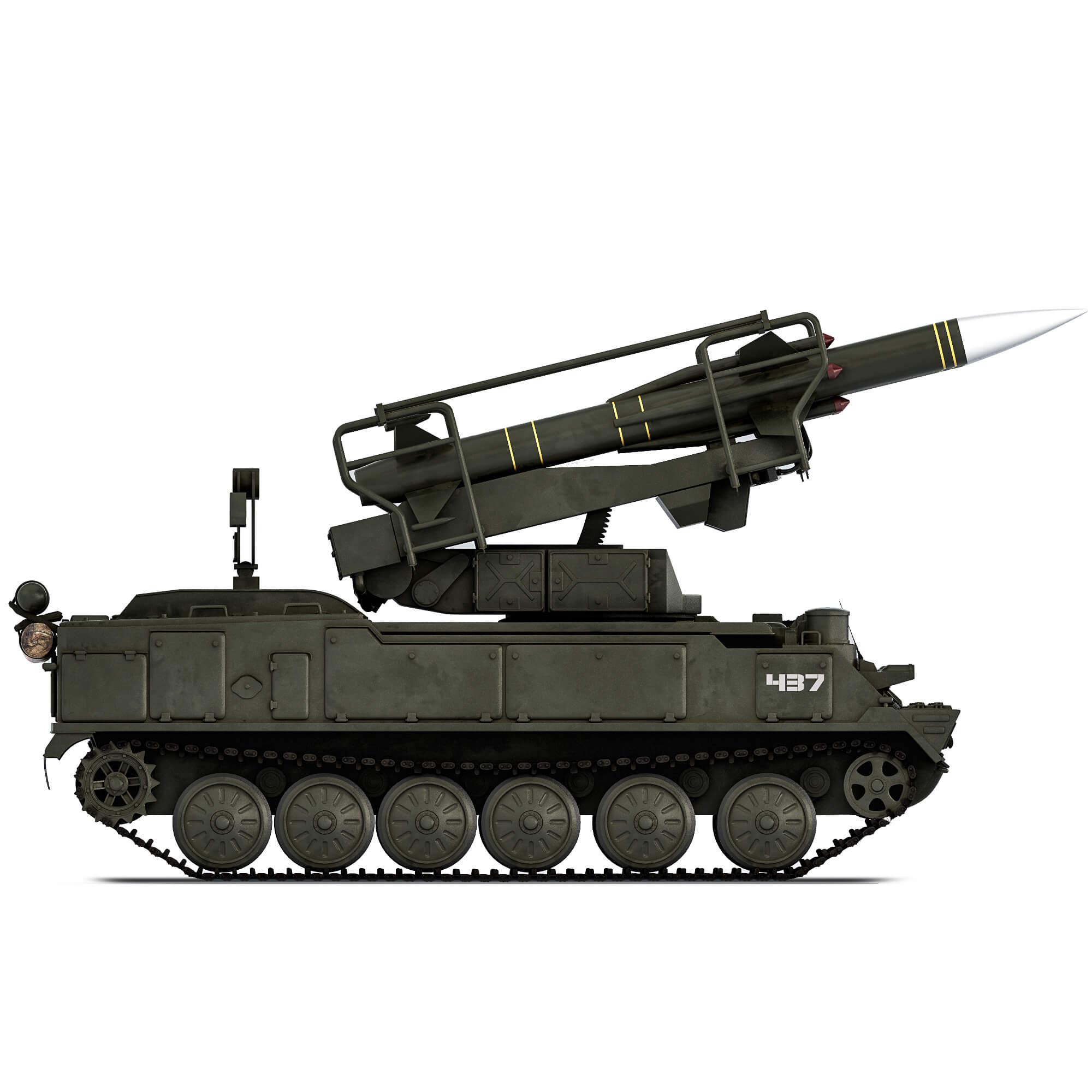 2K12 Kub (SA-6 Gainful) 1967 3D Model by podshyvalov