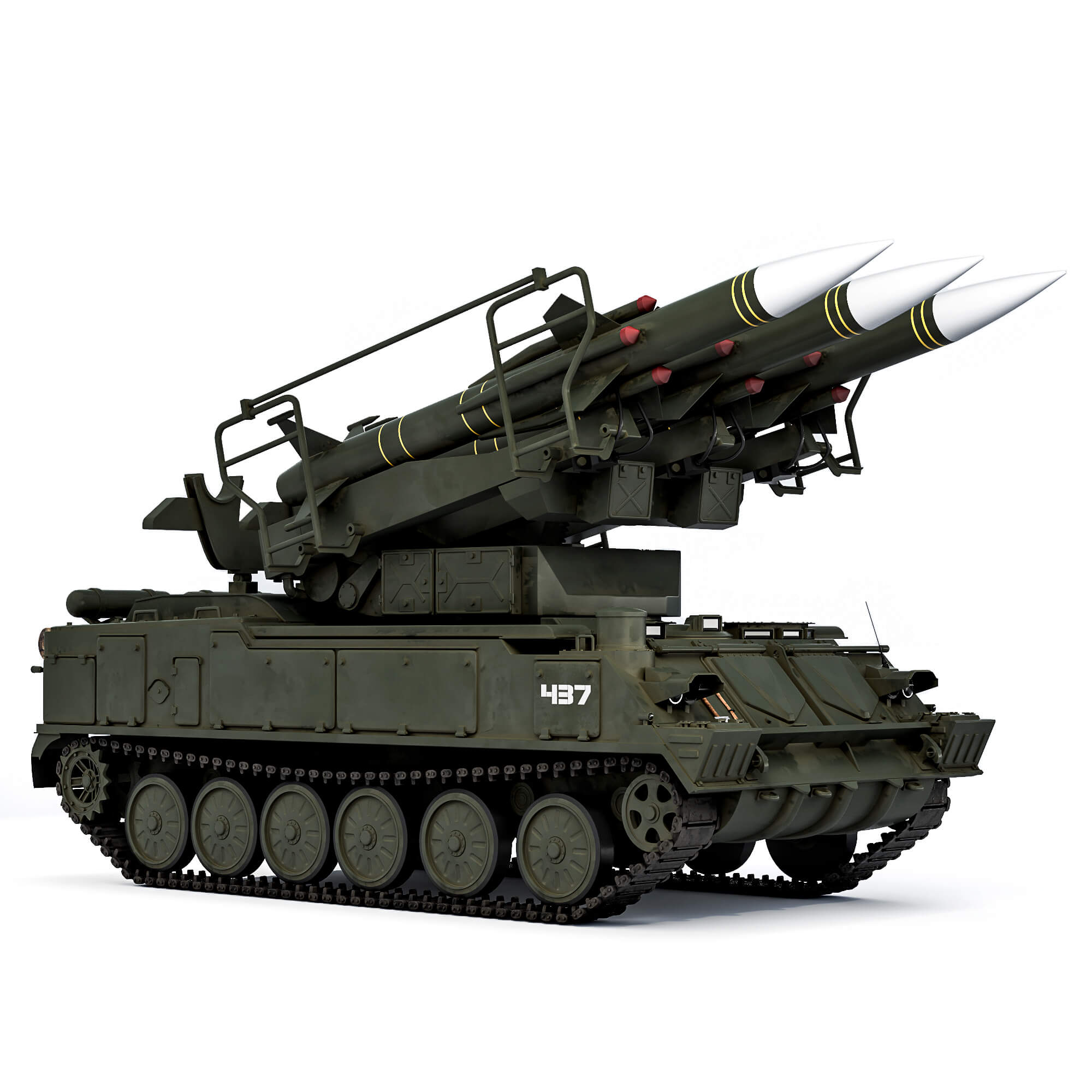 2K12 Kub (SA-6 Gainful) 1967 3D Model by podshyvalov