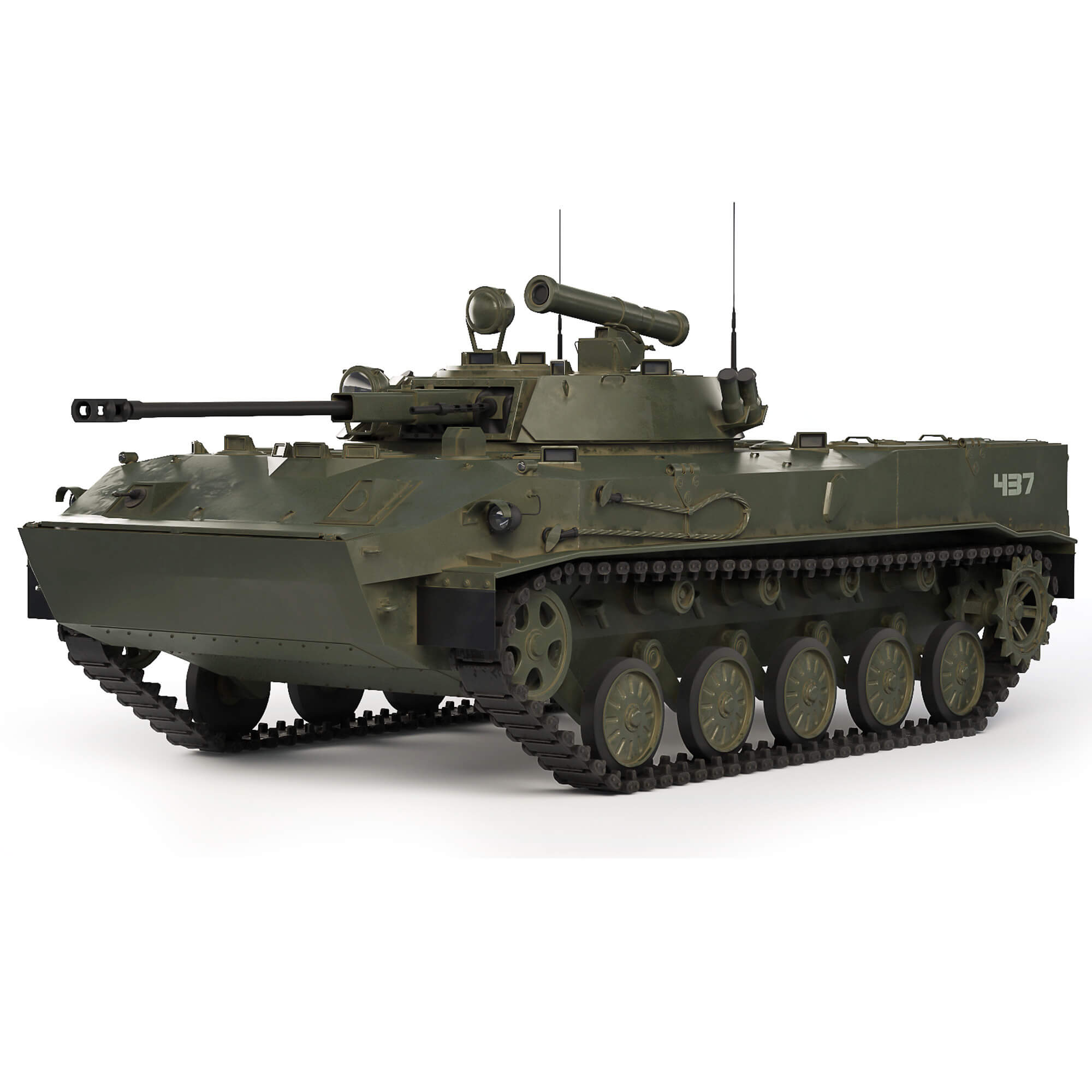 BMD-3 Bakhcha 1990 3D Model by podshyvalov