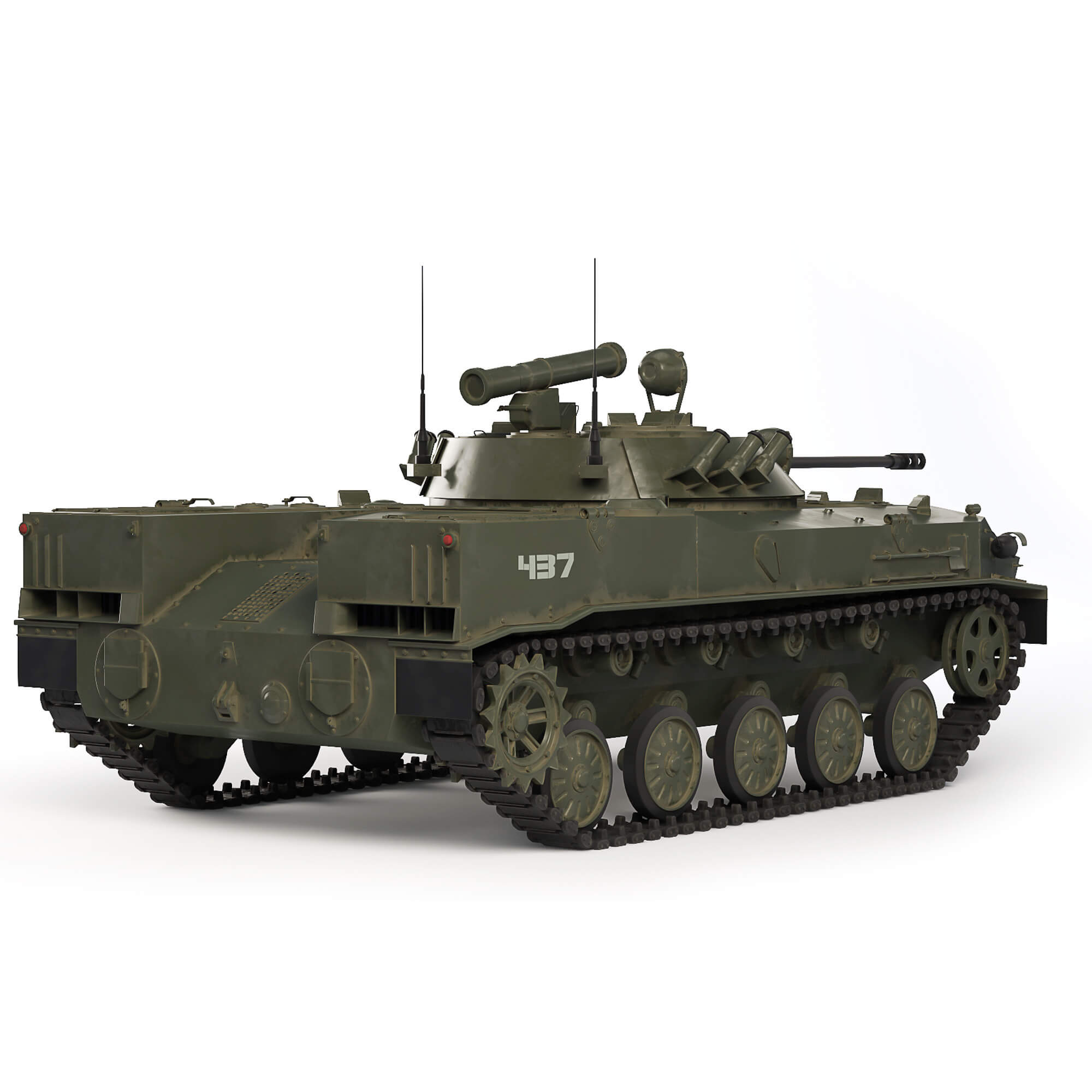 BMD-3 Bakhcha 1990 3D Model by podshyvalov