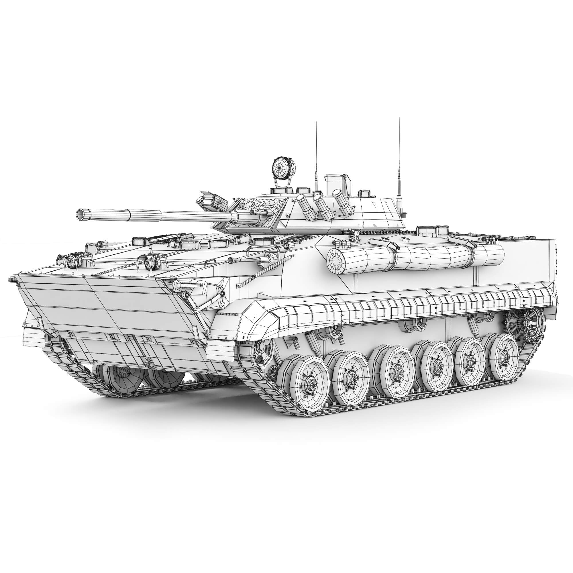 BMP - 3 1987 3D Model by podshyvalov