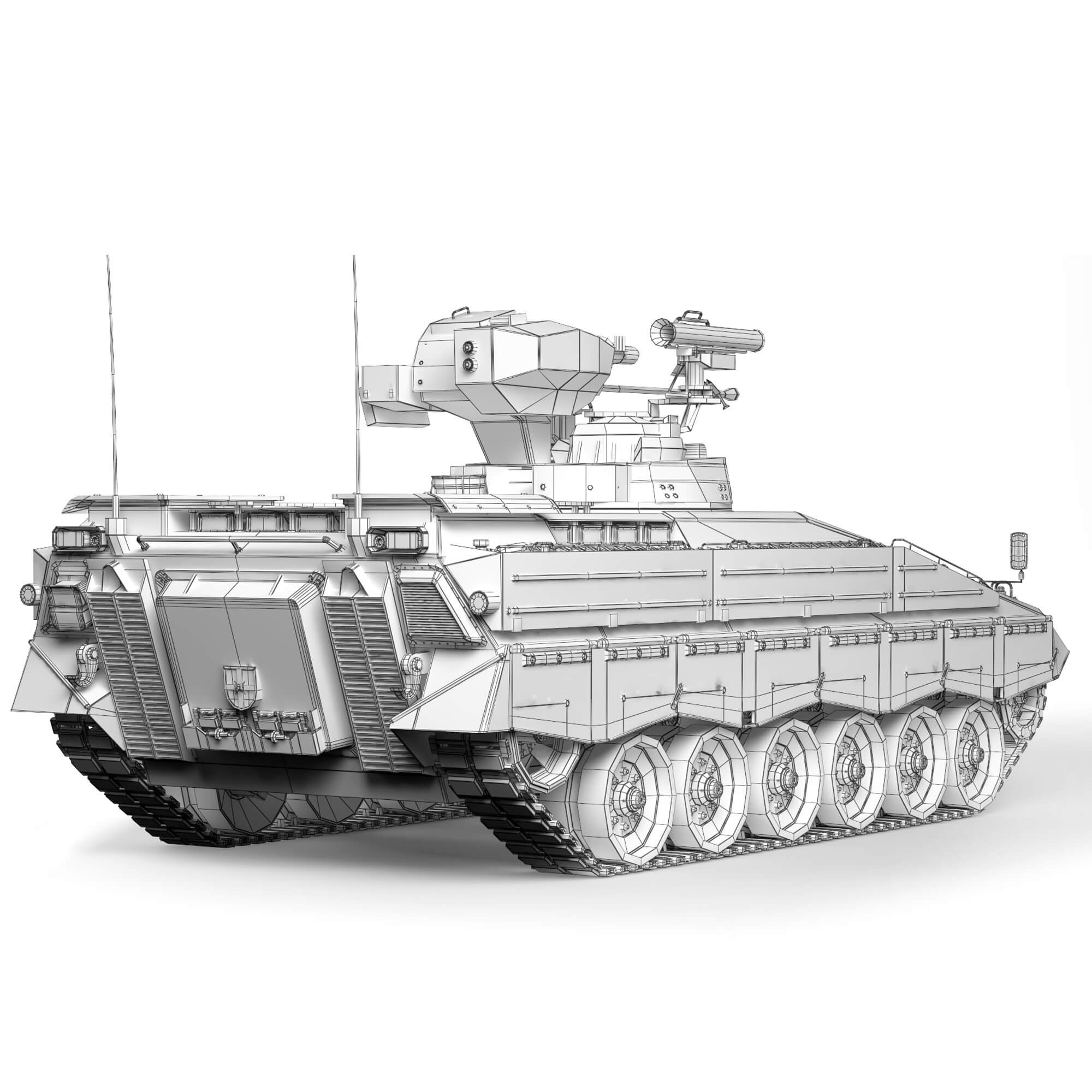 BMP Marder 1A3 1989 - 3D Model by podshyvalov