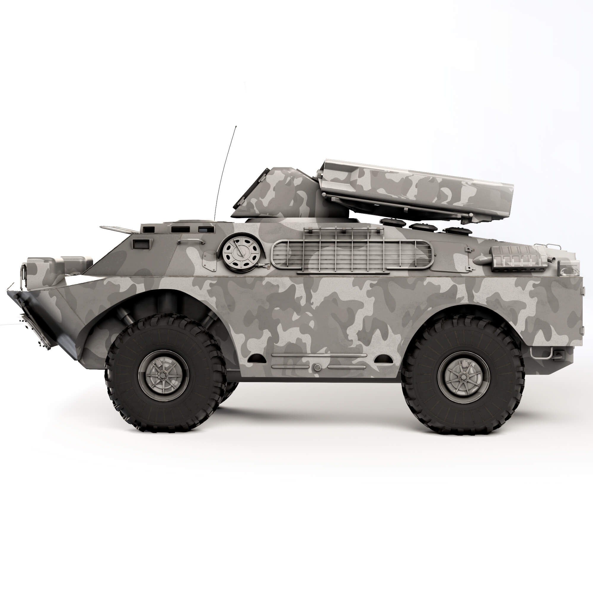 BRDM-2 9K31 Strela-1 1968 3D Model by podshyvalov