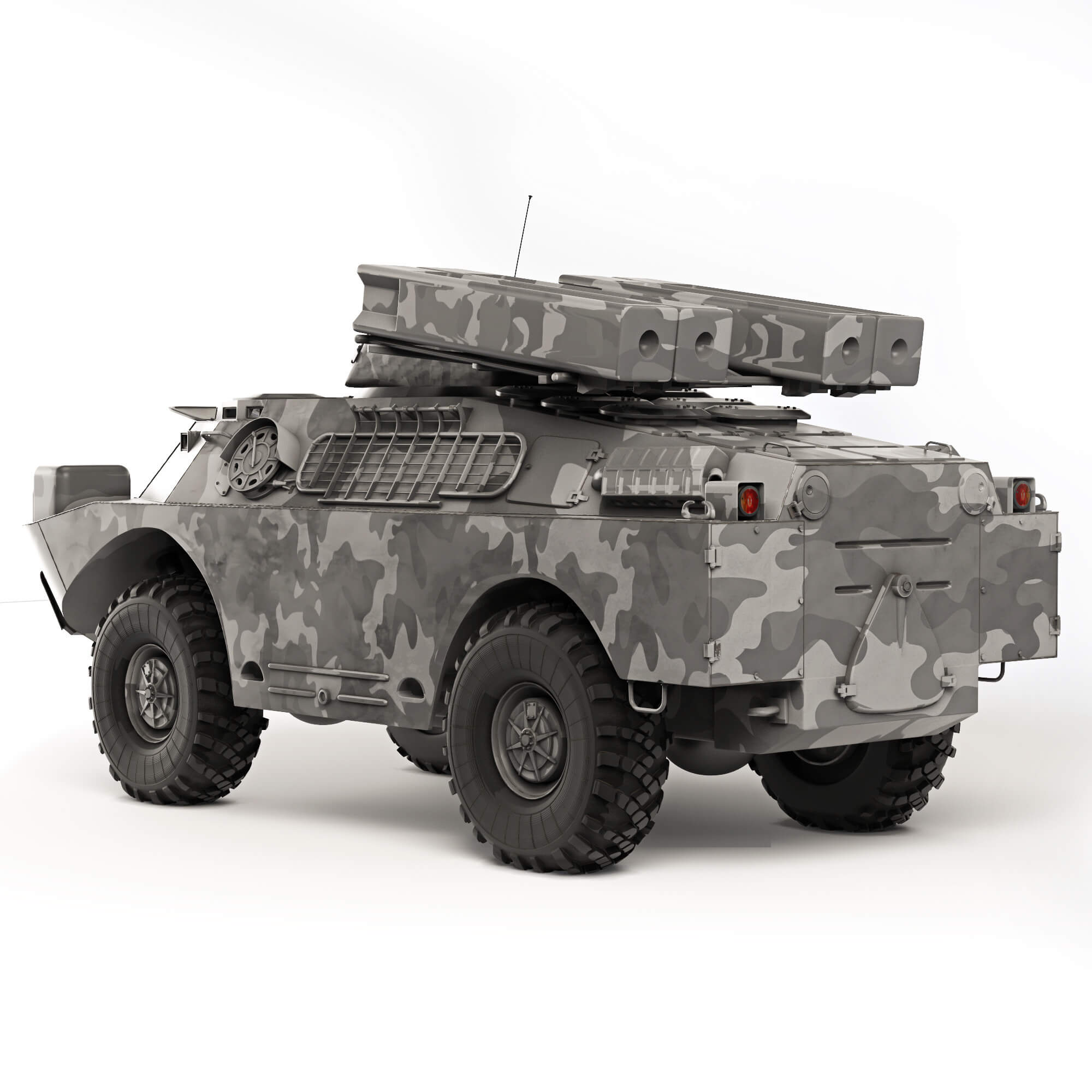 BRDM-2 9K31 Strela-1 1968 3D Model by podshyvalov