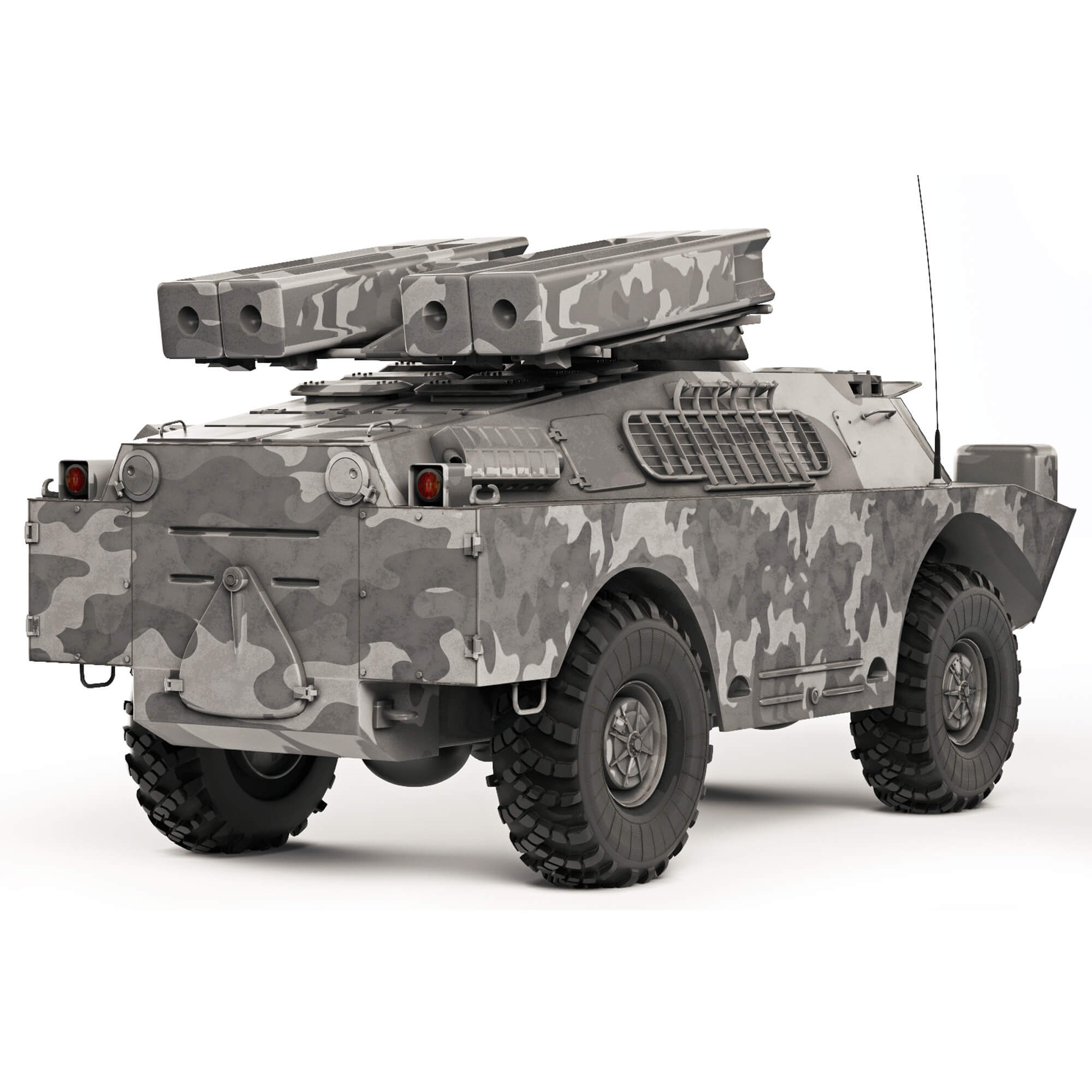 BRDM-2 9K31 Strela-1 1968 3D Model by podshyvalov