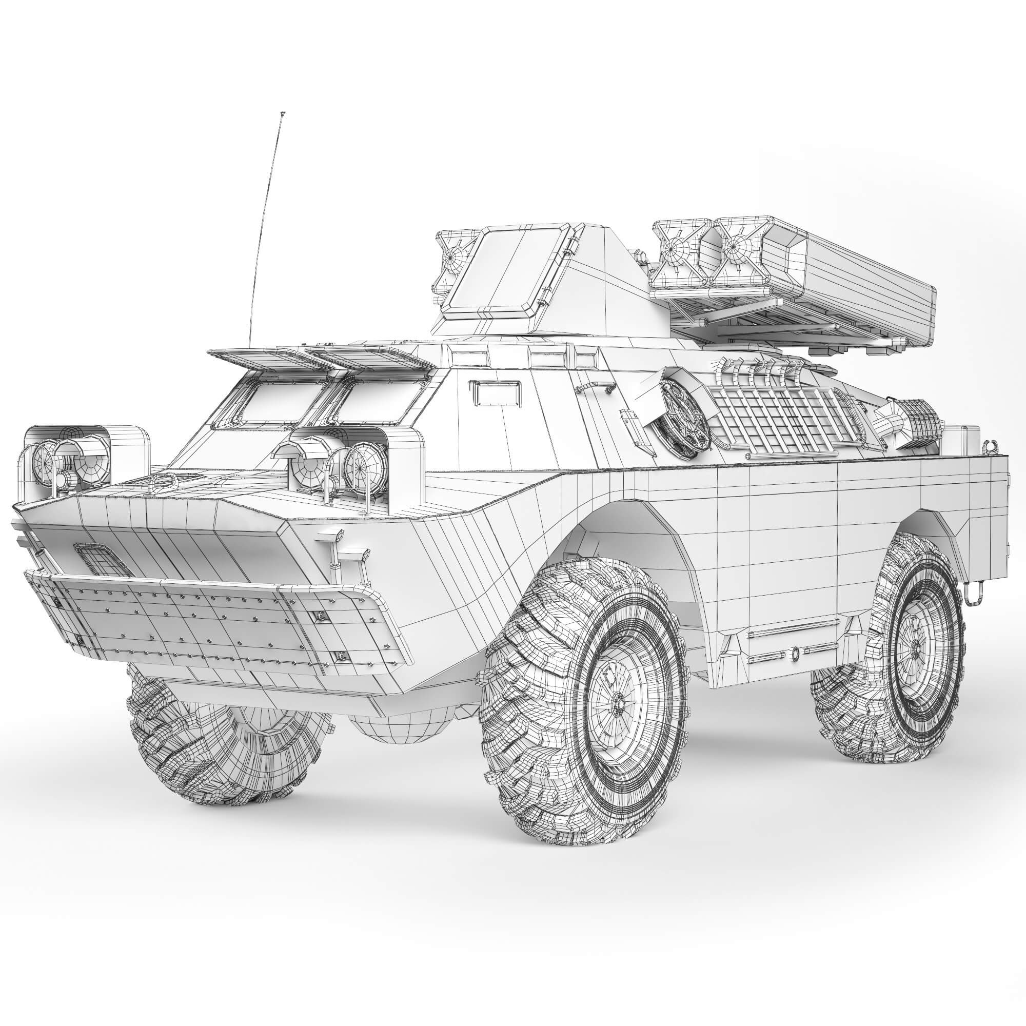 BRDM-2 9K31 Strela-1 1968 3D Model by podshyvalov