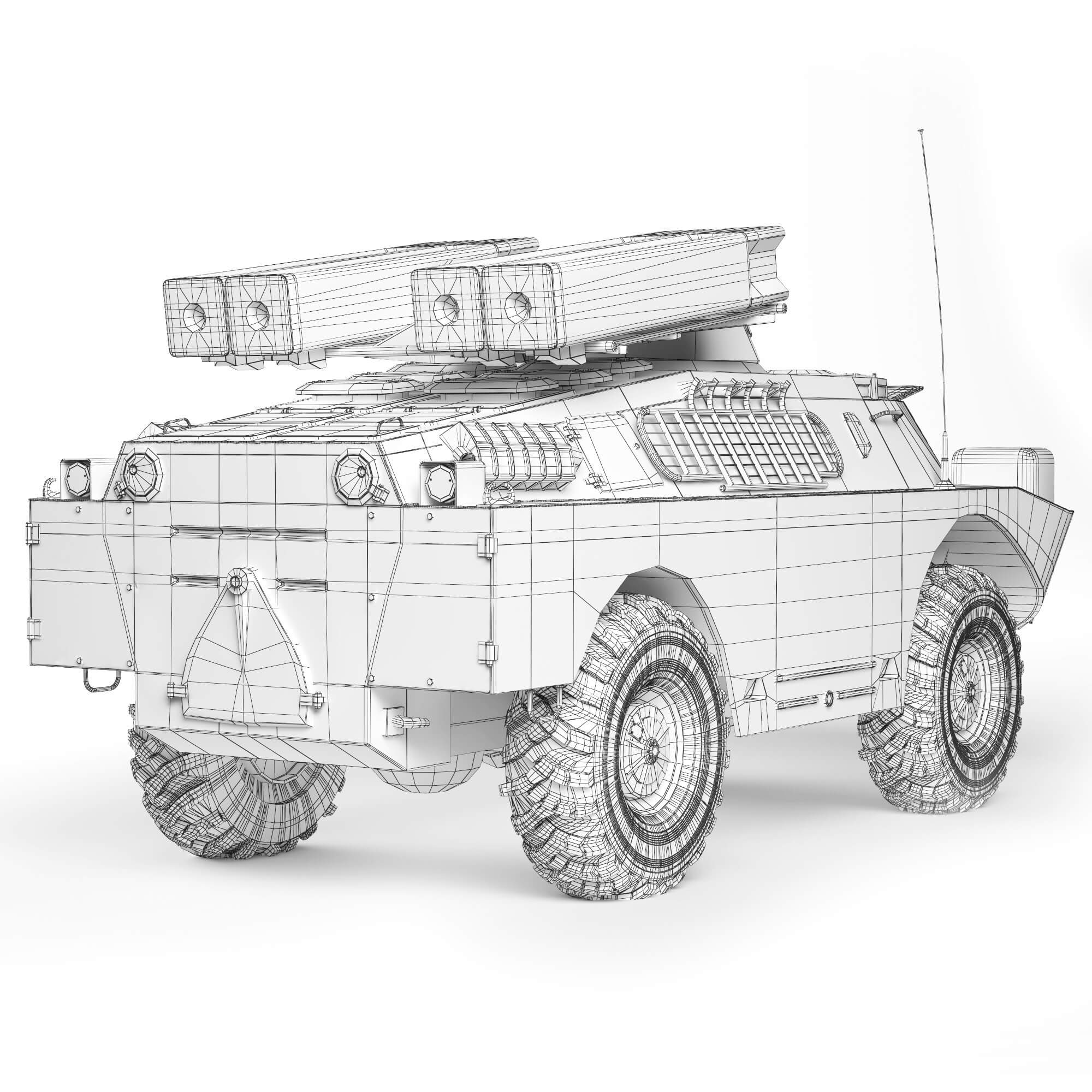 BRDM-2 9K31 Strela-1 1968 3D Model by podshyvalov