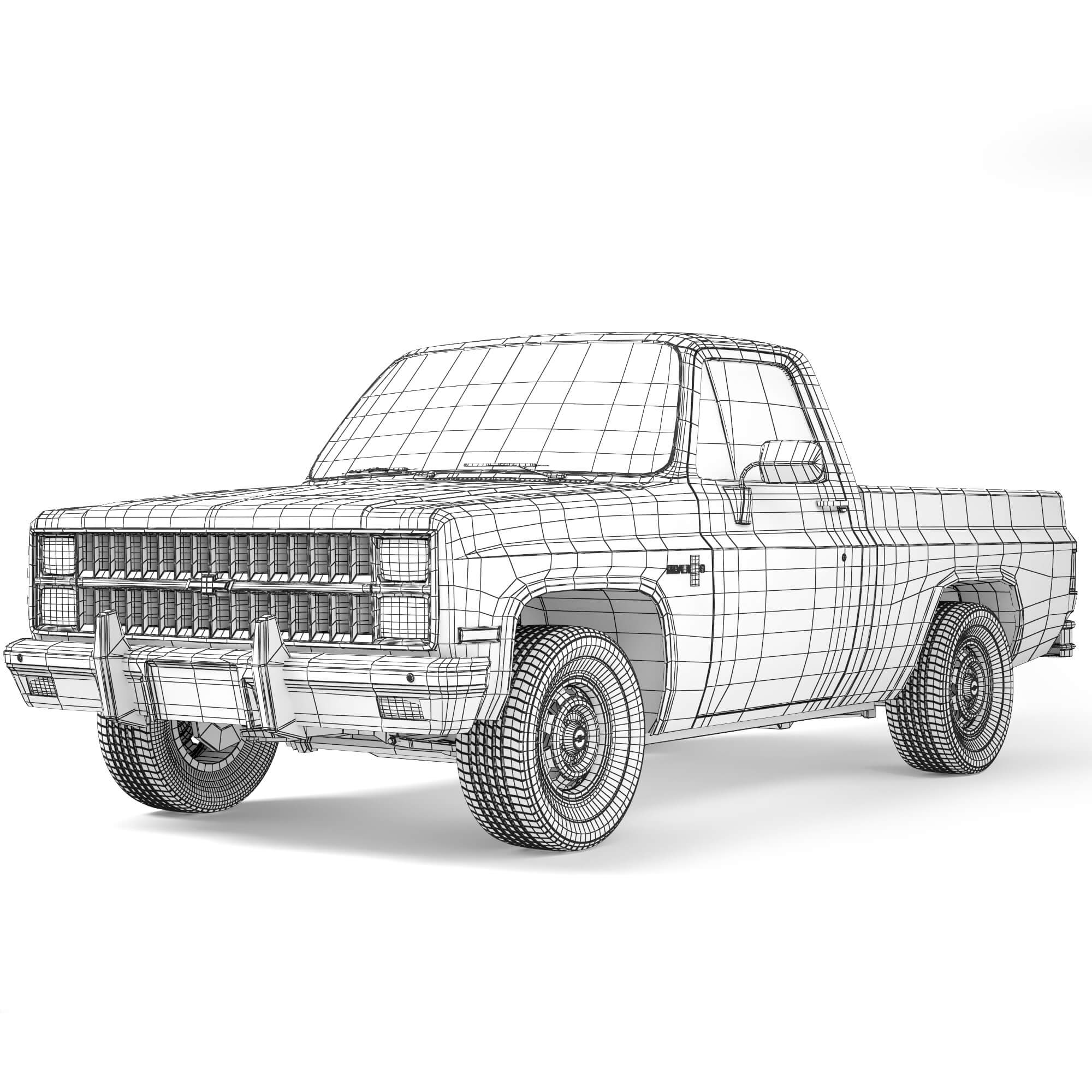 Chevrolet C10 Silverado 1982 - 3D Model by podshyvalov