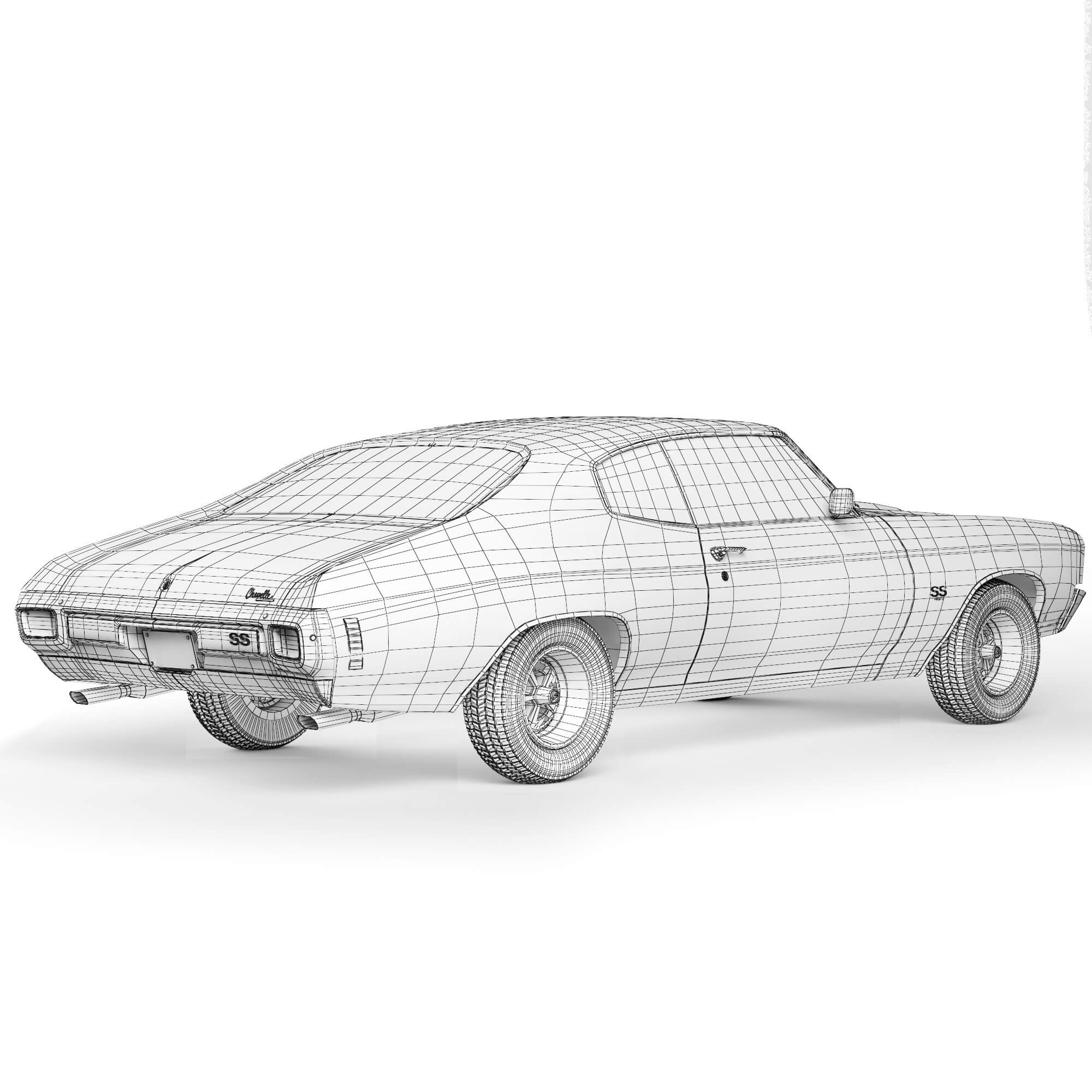 Chevrolet Chevelle SS 454 1970 - 3D Model by podshyvalov