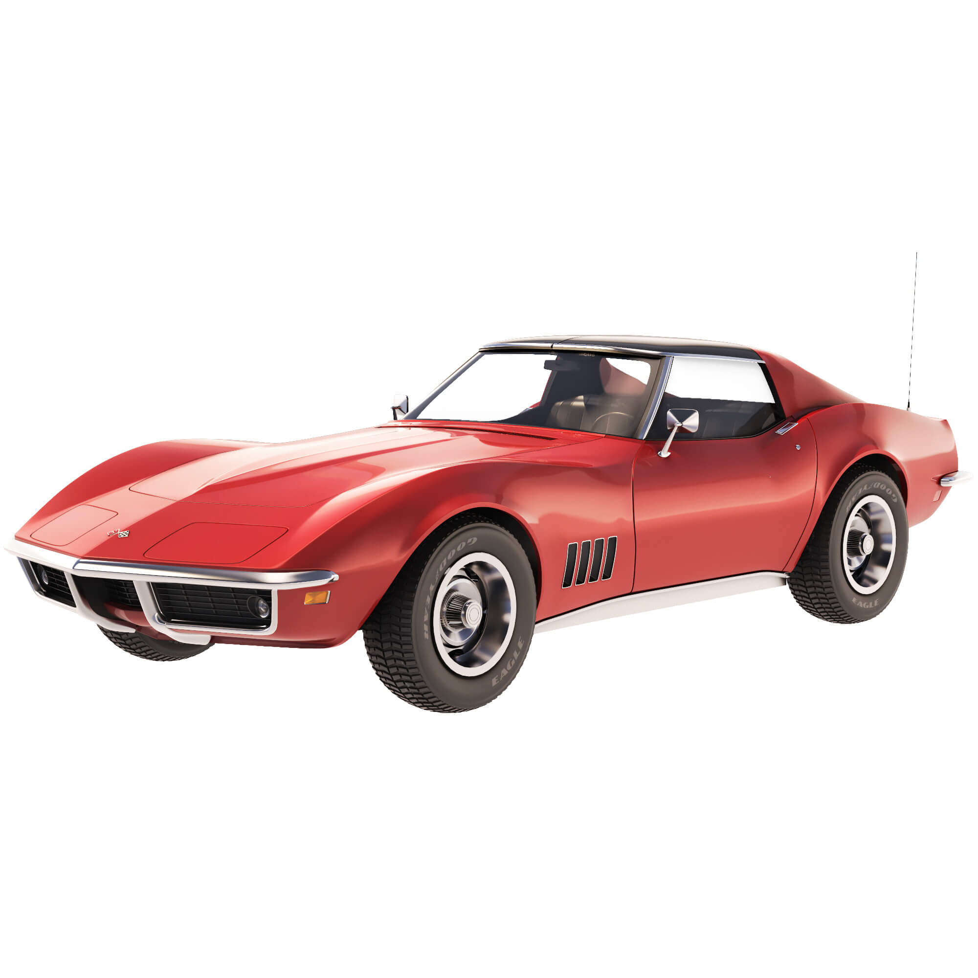 Chevrolet Corvette Stingray 3 1969 - 3D Model by podshyvalov