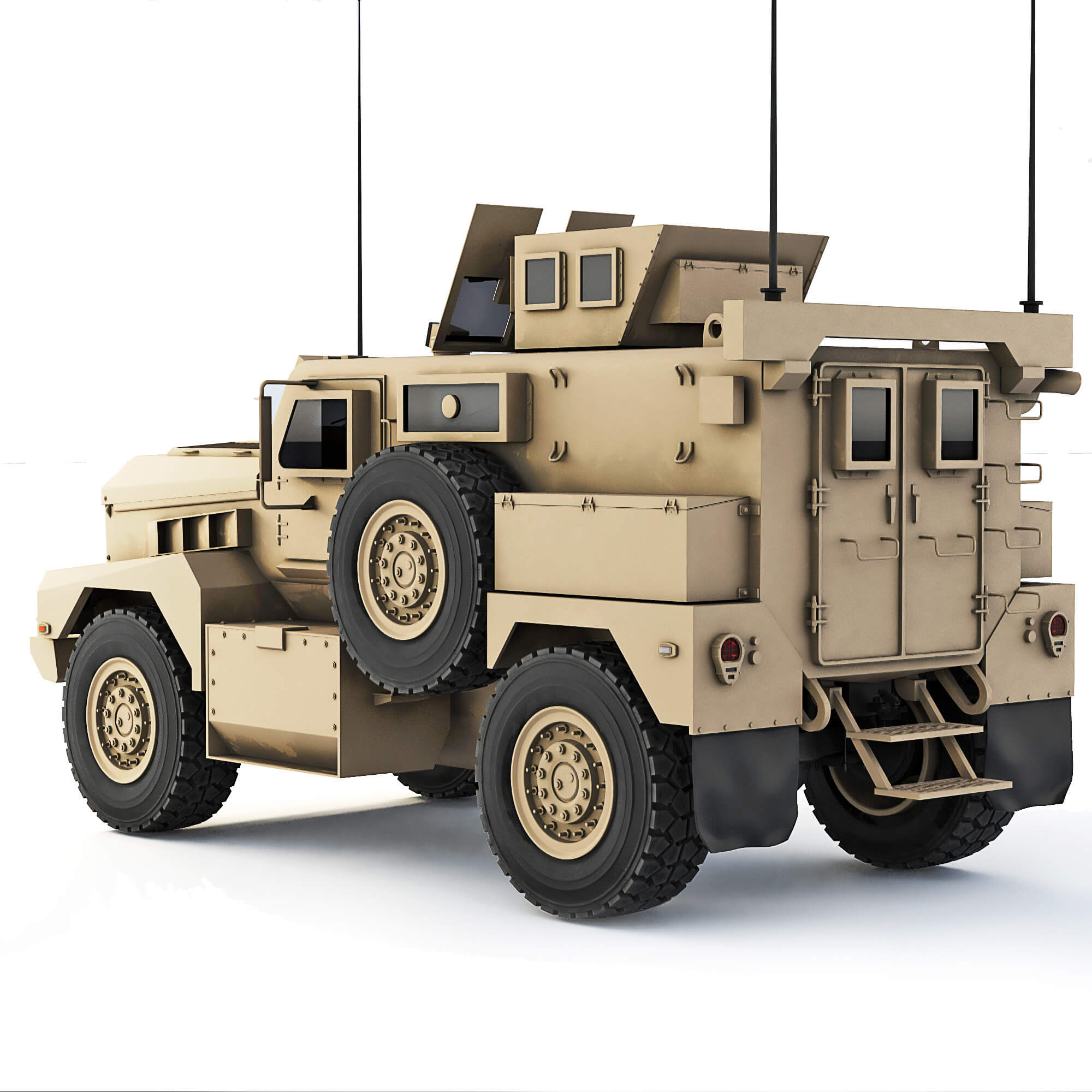 Cougar 4X4 MRAP H 2005 - 3D Model by podshyvalov