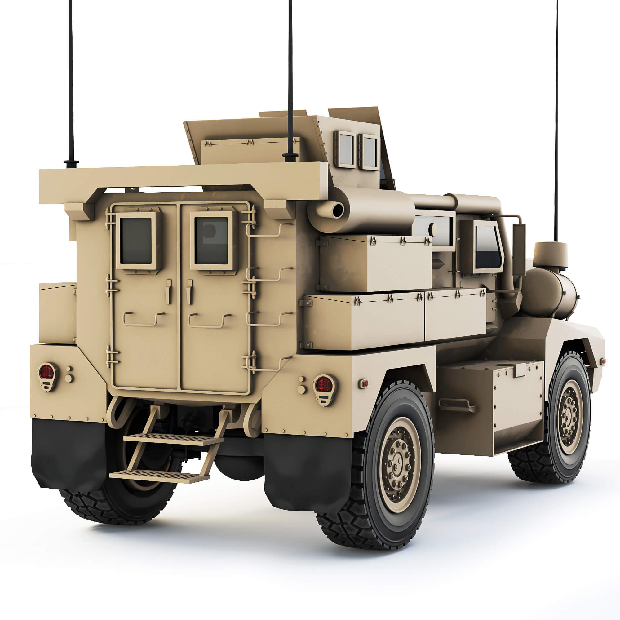 Cougar 4X4 MRAP H 2005 - 3D Model by podshyvalov