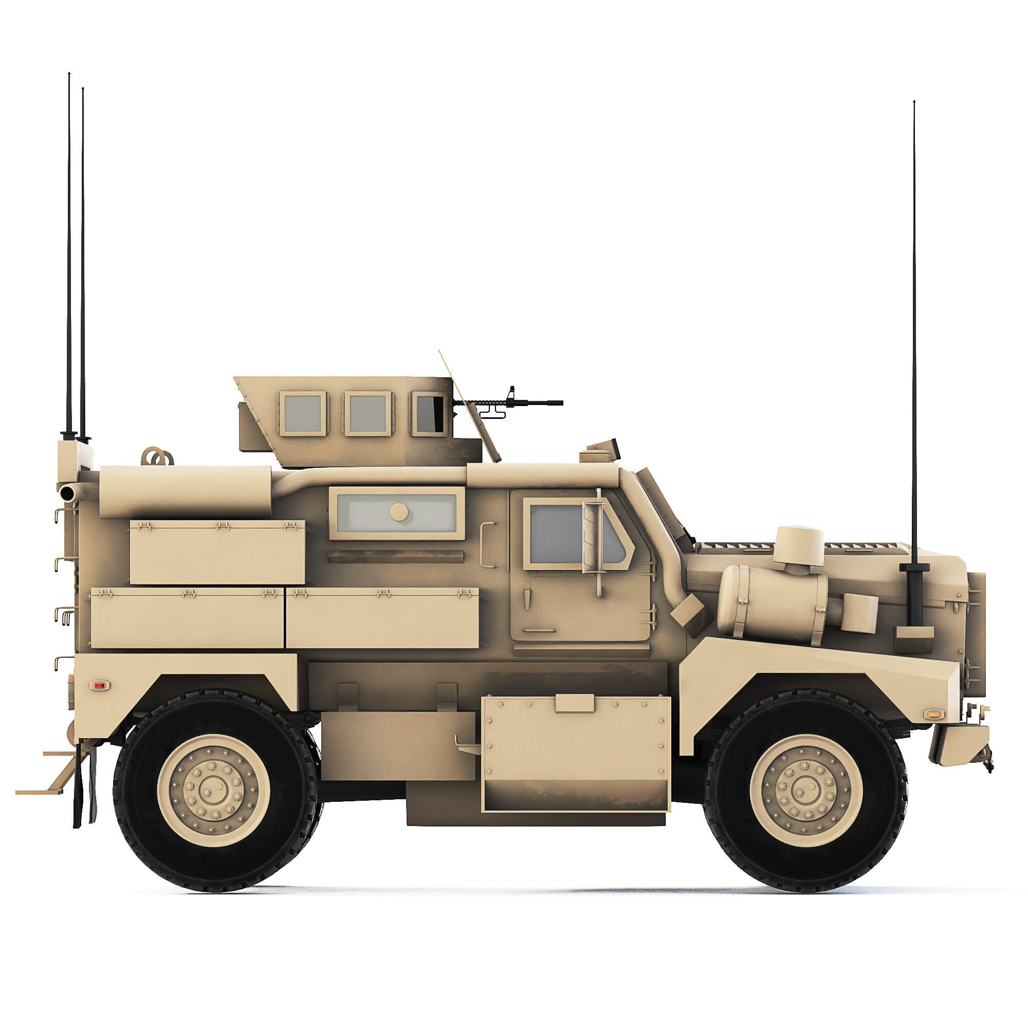 Cougar 4X4 MRAP H 2005 - 3D Model by podshyvalov