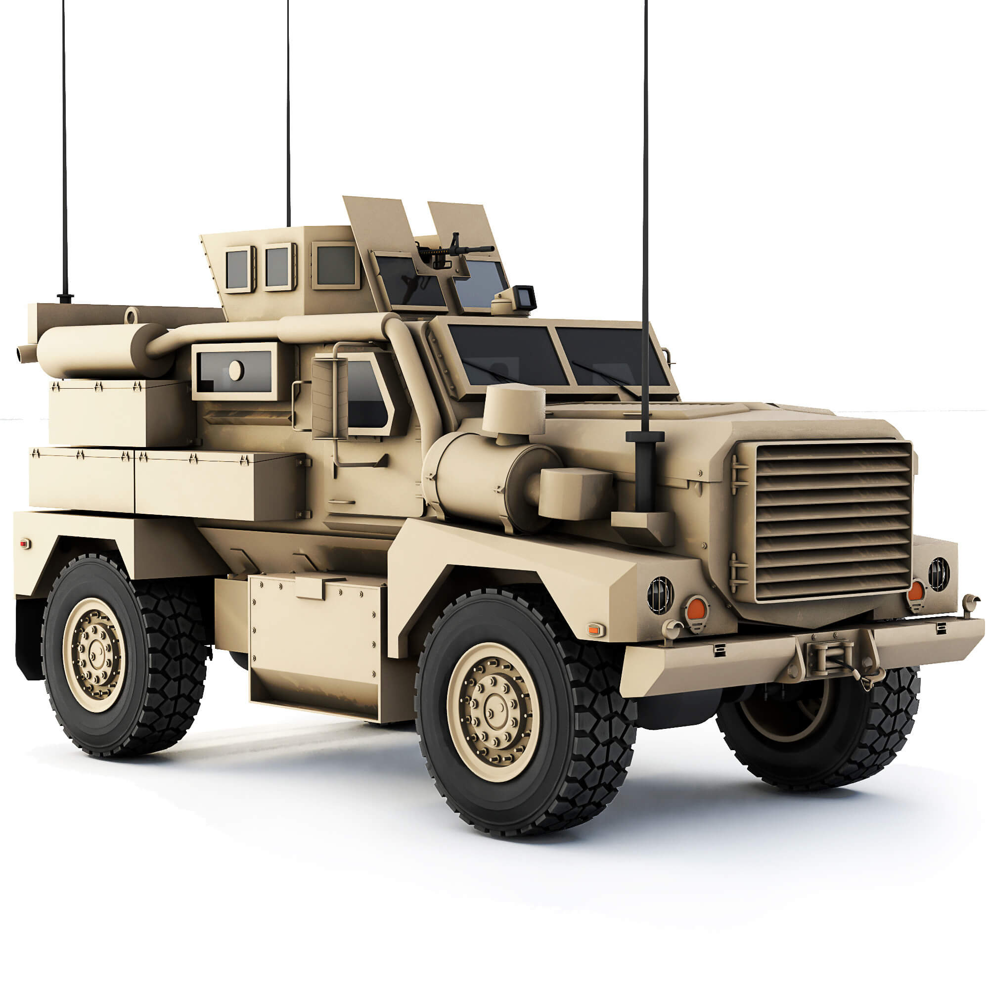 Cougar 4X4 MRAP H 2005 - 3D Model by podshyvalov