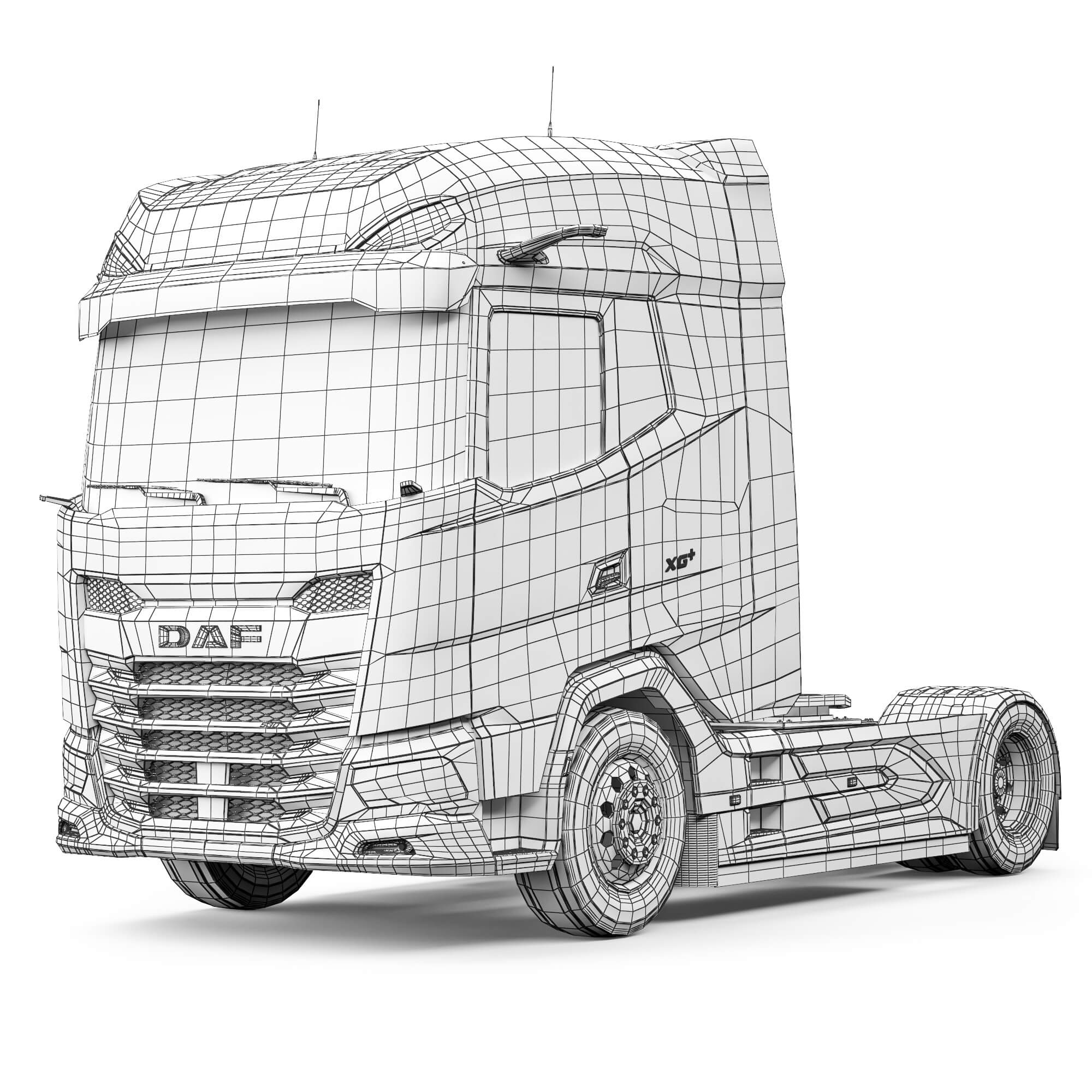 DAF XG+ 530 4x2 2024 - 3D Model by podshyvalov