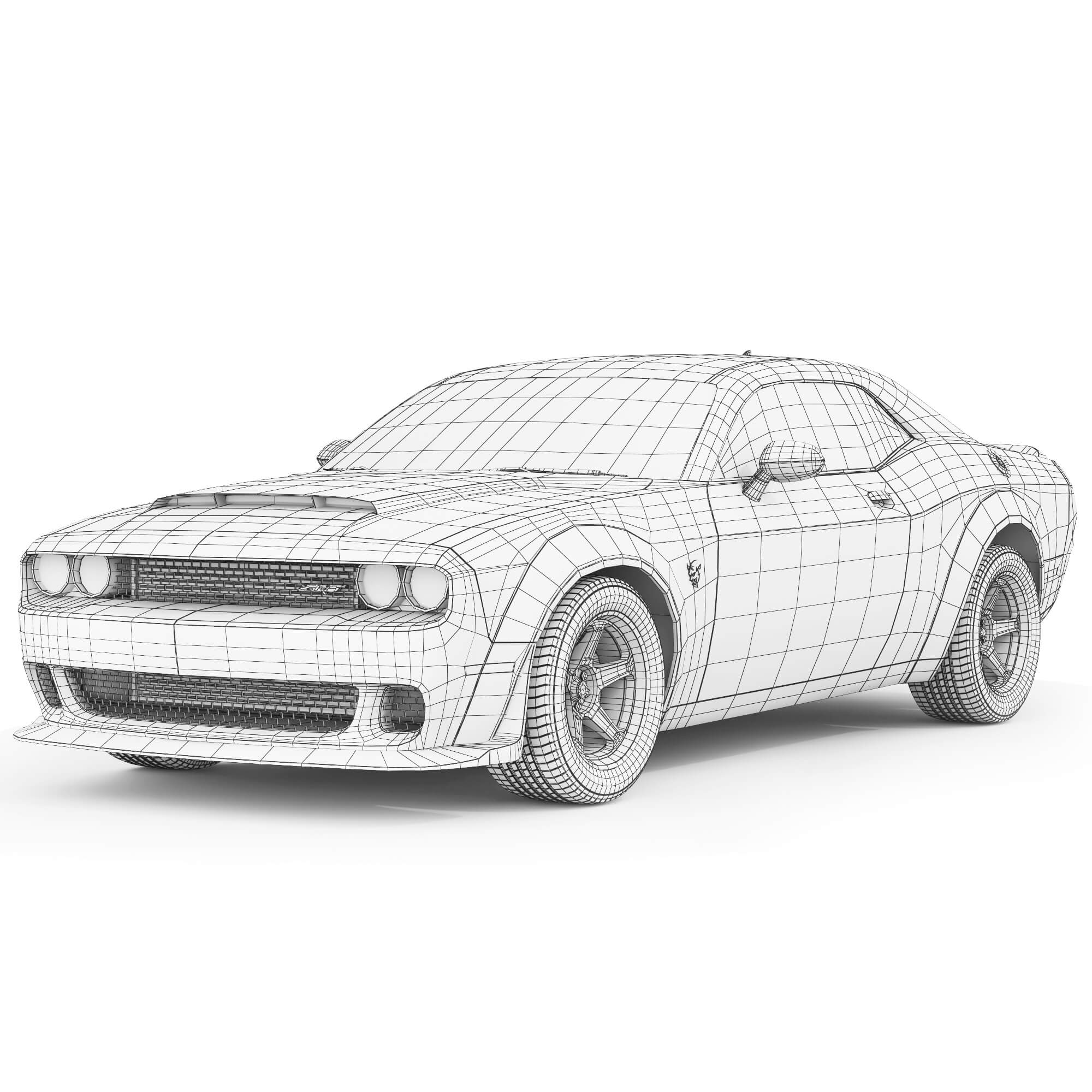 Dodge Challenger SRT Demon 2018 - 3D Model by podshyvalov