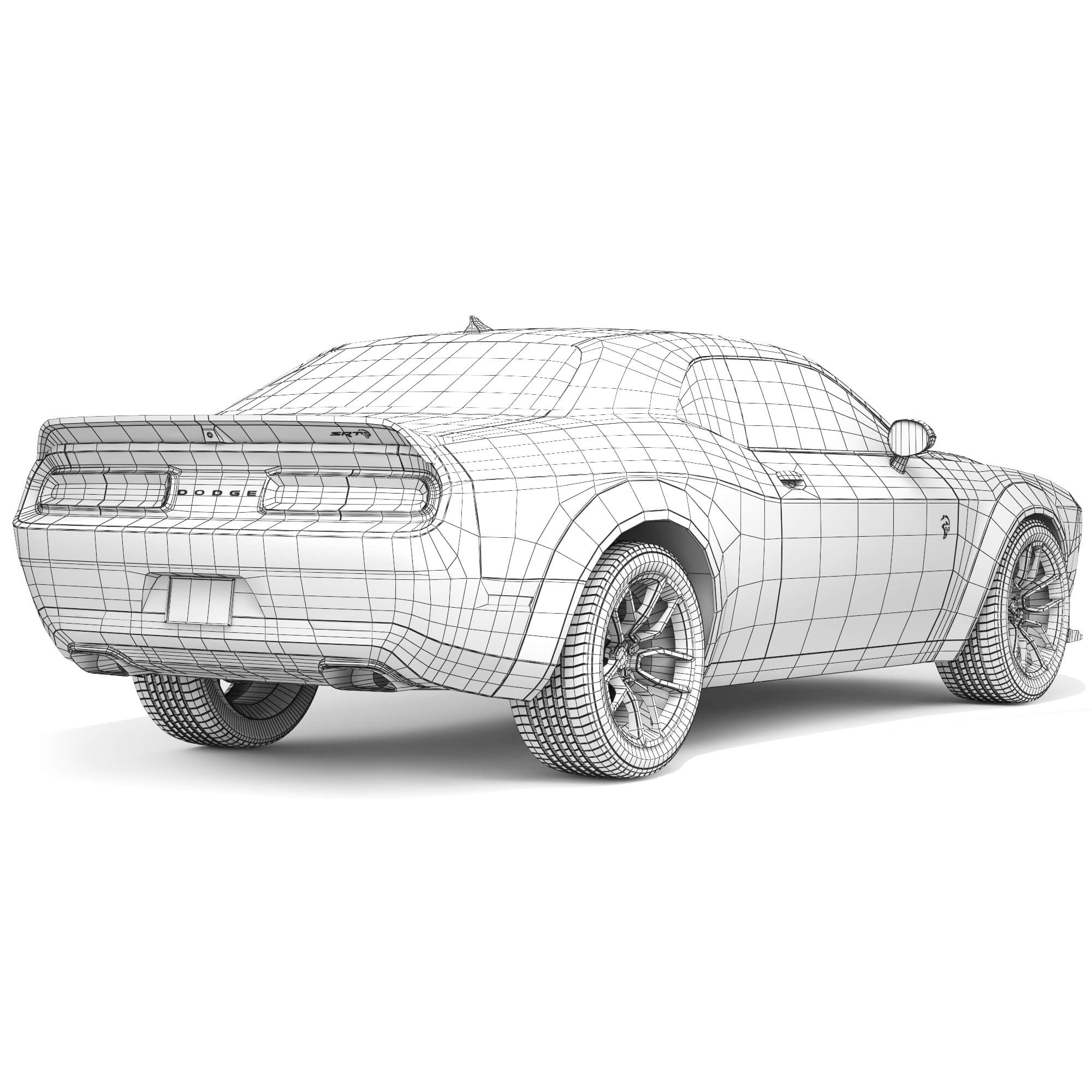 Dodge Challenger SRT Hellcat Red Eye 2021 - 3D Model by podshyvalov