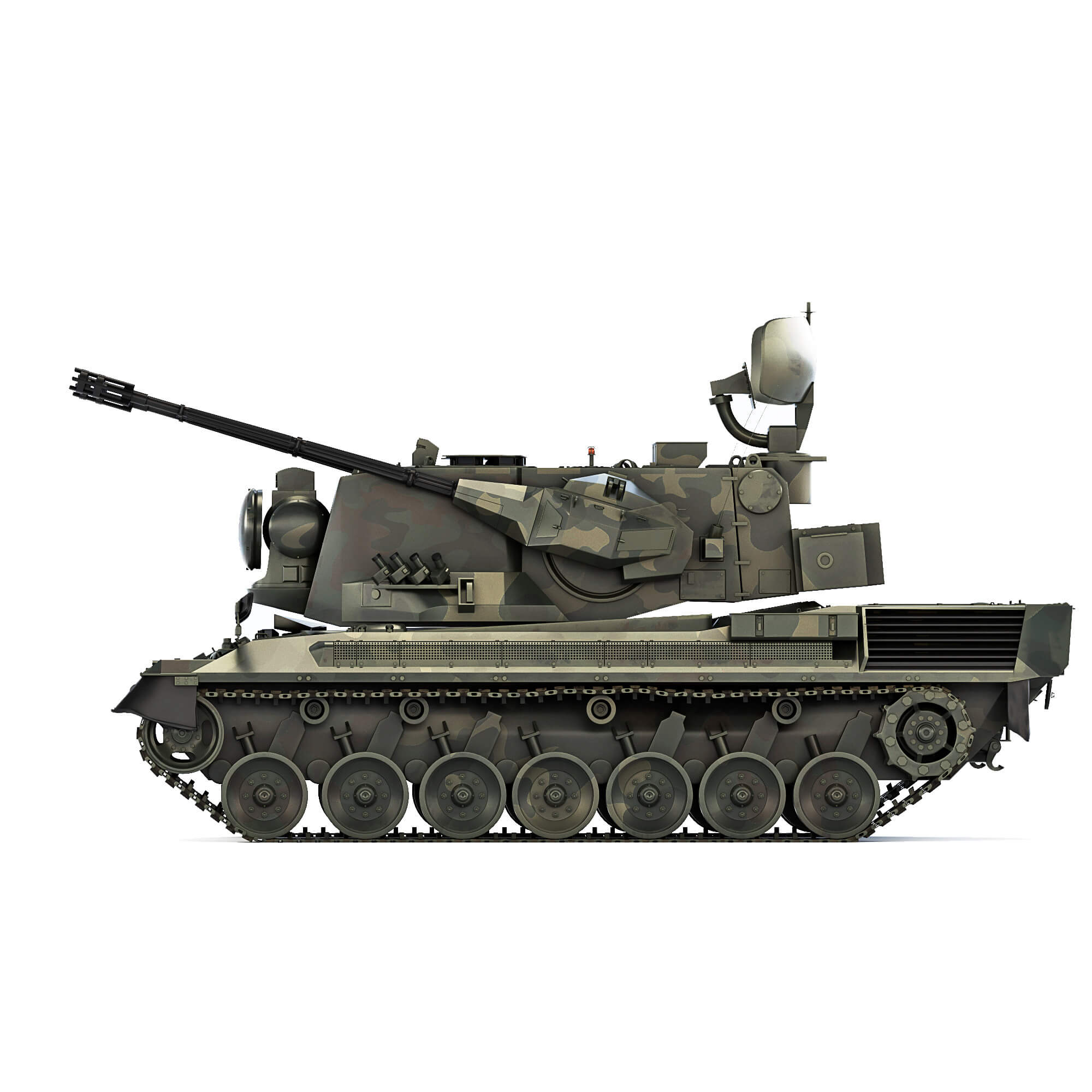 Flakpz 2 Gepard 1A2 2006 - 3D Model by podshyvalov