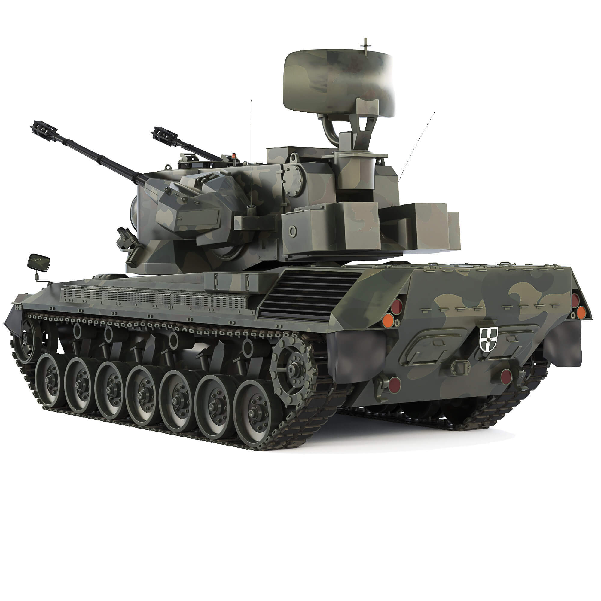 Flakpz 2 Gepard 1A2 2006 - 3D Model by podshyvalov