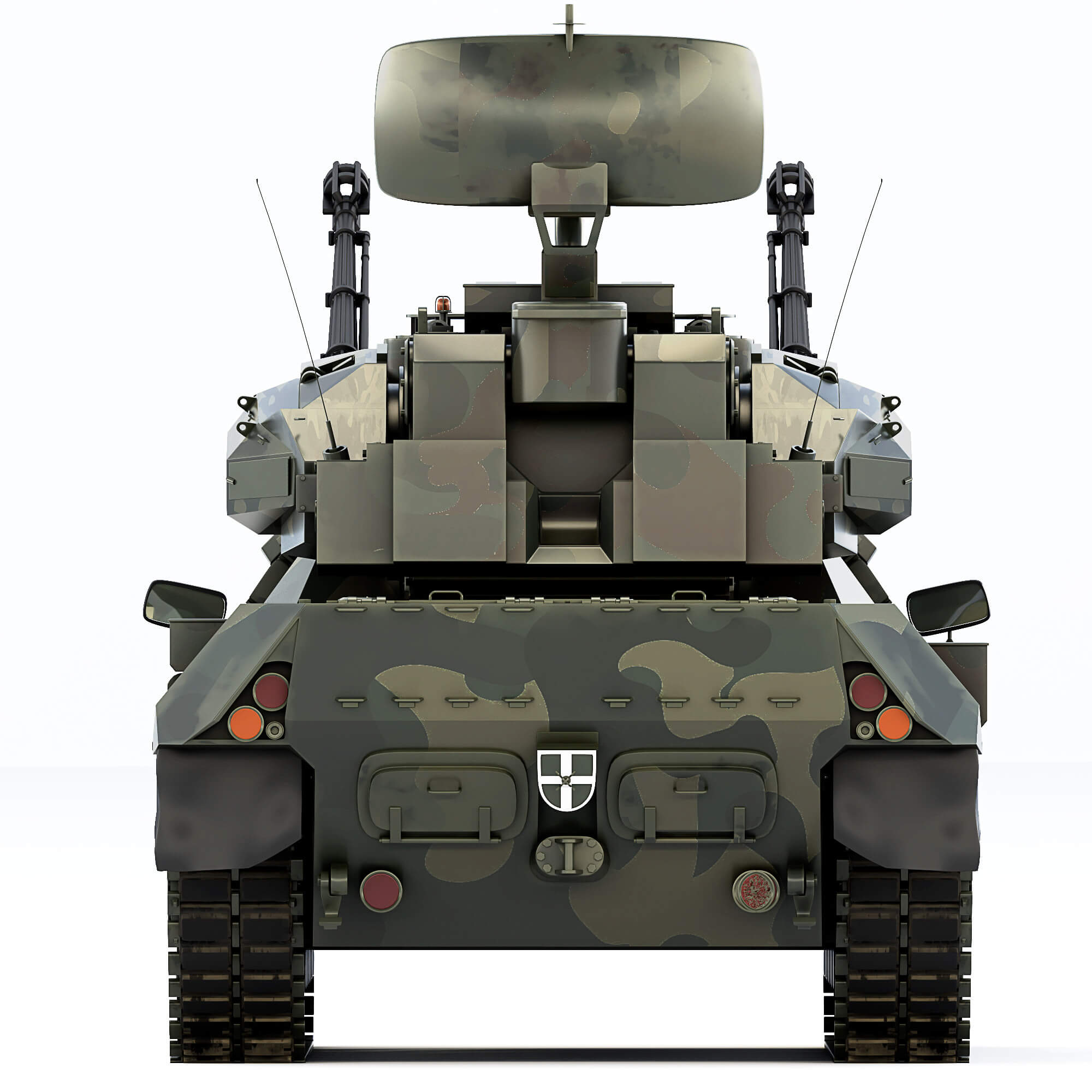 Flakpz 2 Gepard 1A2 2006 - 3D Model by podshyvalov