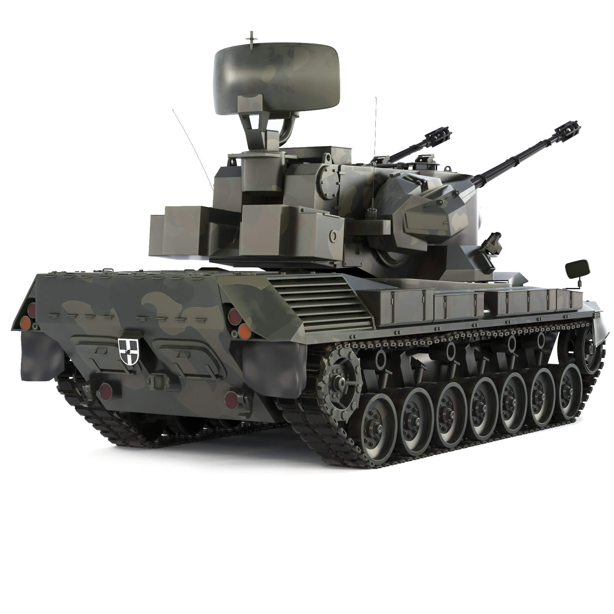 Flakpz 2 Gepard 1A2 2006 - 3D Model by podshyvalov