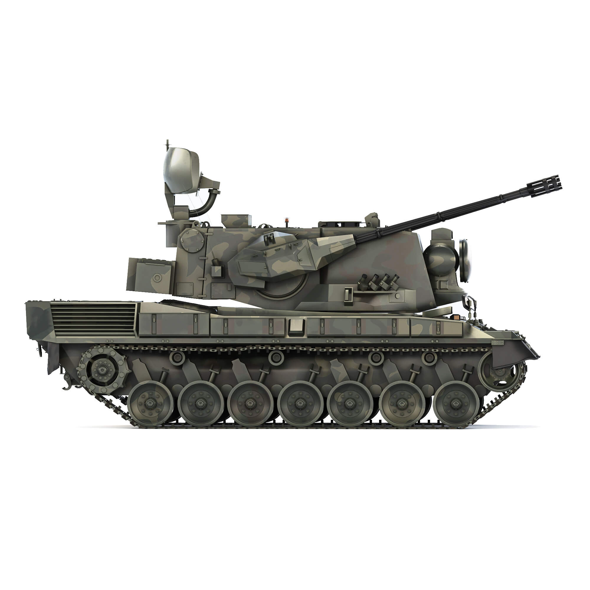 Flakpz 2 Gepard 1A2 2006 - 3D Model by podshyvalov