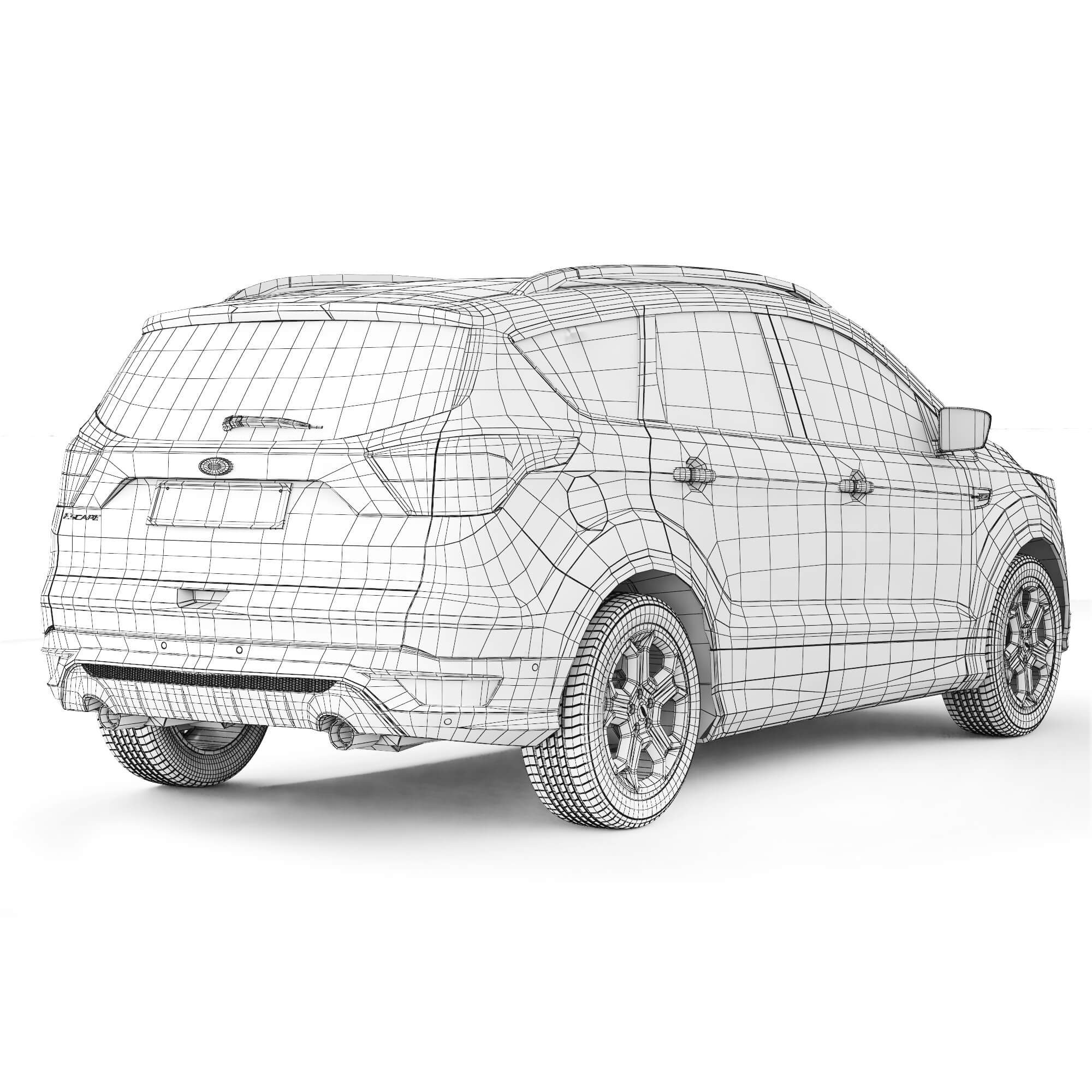 Ford Escape St-Line 2018 3D Model by podshyvalov