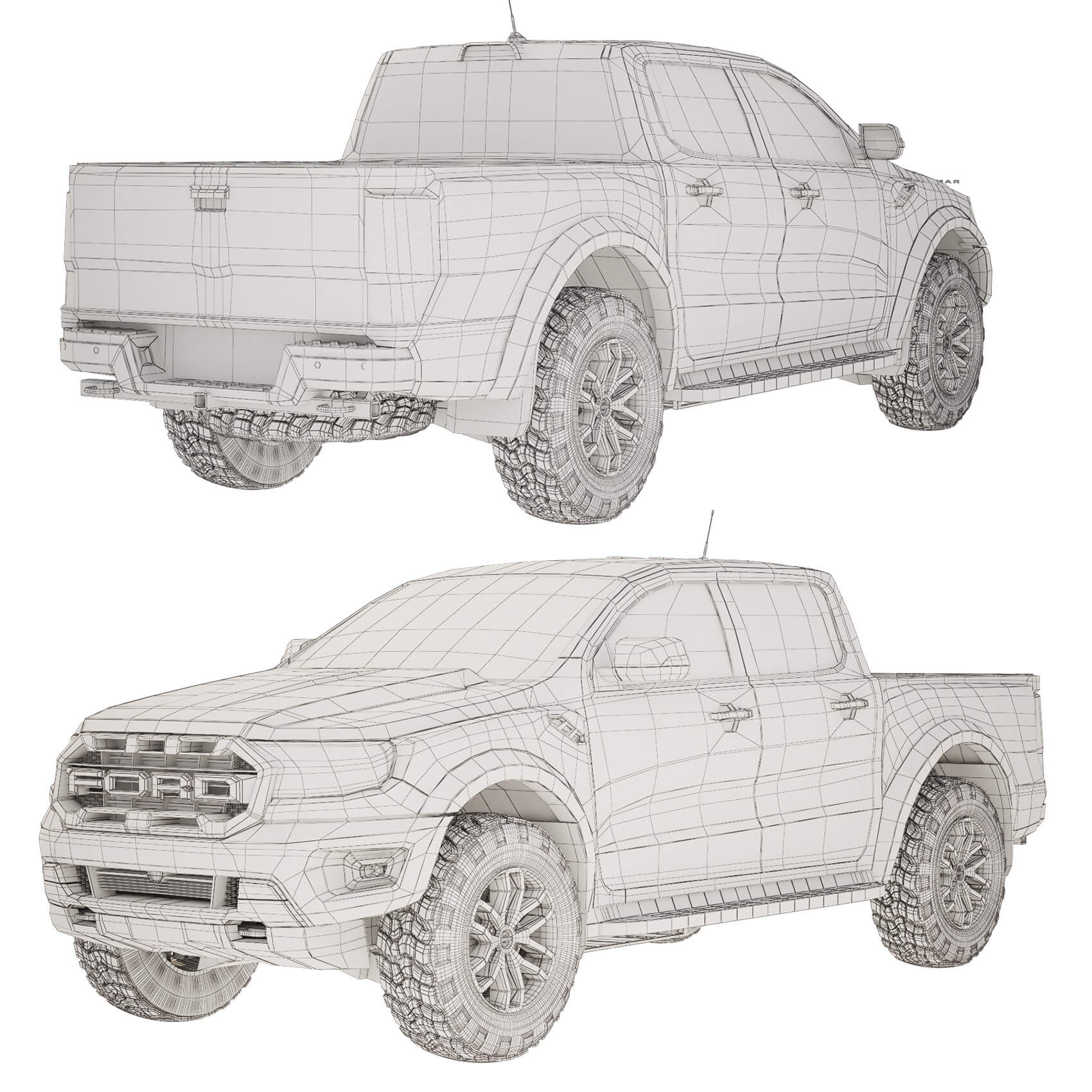 Ford Ranger Raptor 2019 - 3D Model by podshyvalov