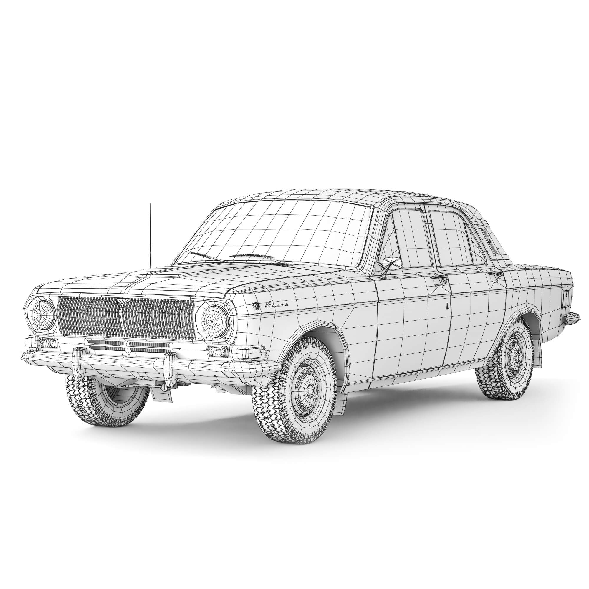 GAZ-24 Volga 1968 3D Model by podshyvalov
