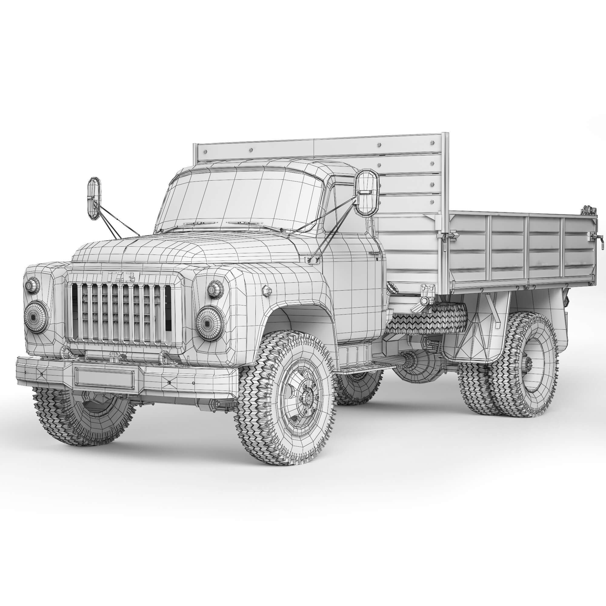 GAZ 52 SAZ 3503 1976 - 3D Model by podshyvalov