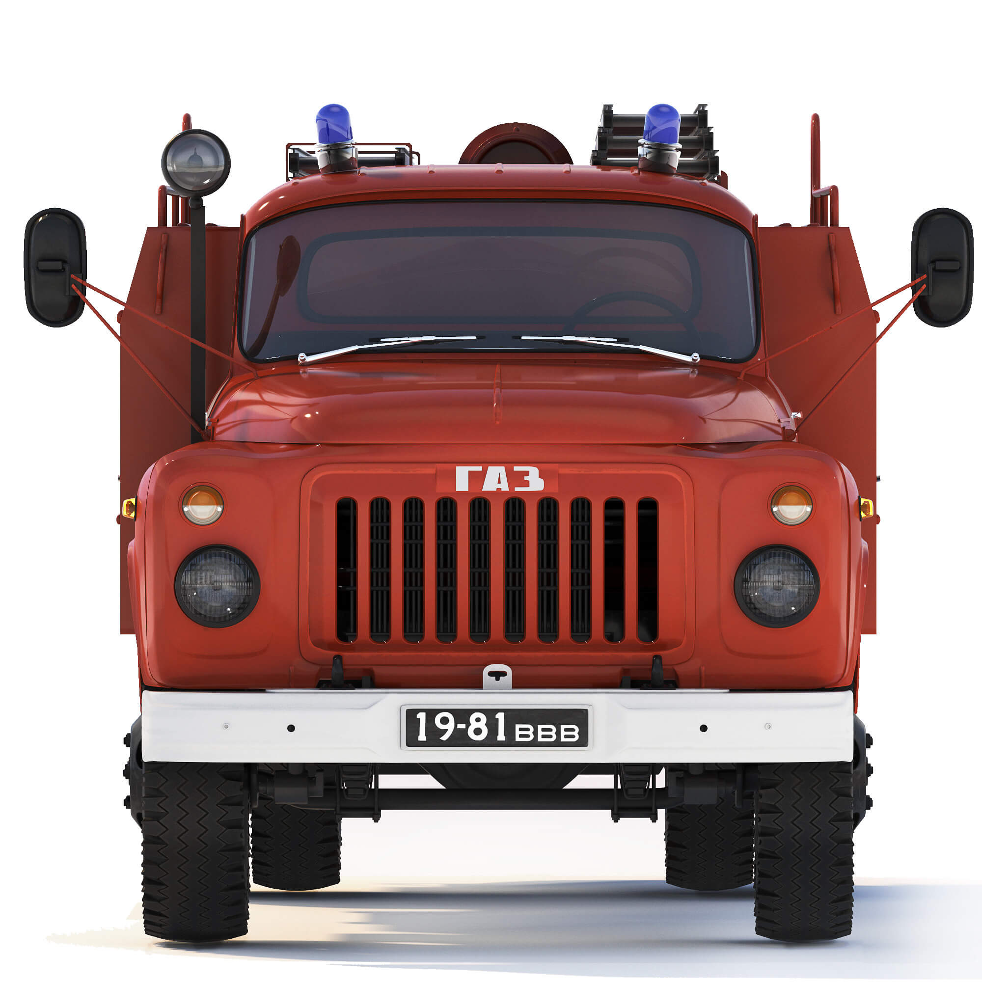 GAZ 53 AC-30-106G Fire Truck 1987 3D Model by podshyvalov