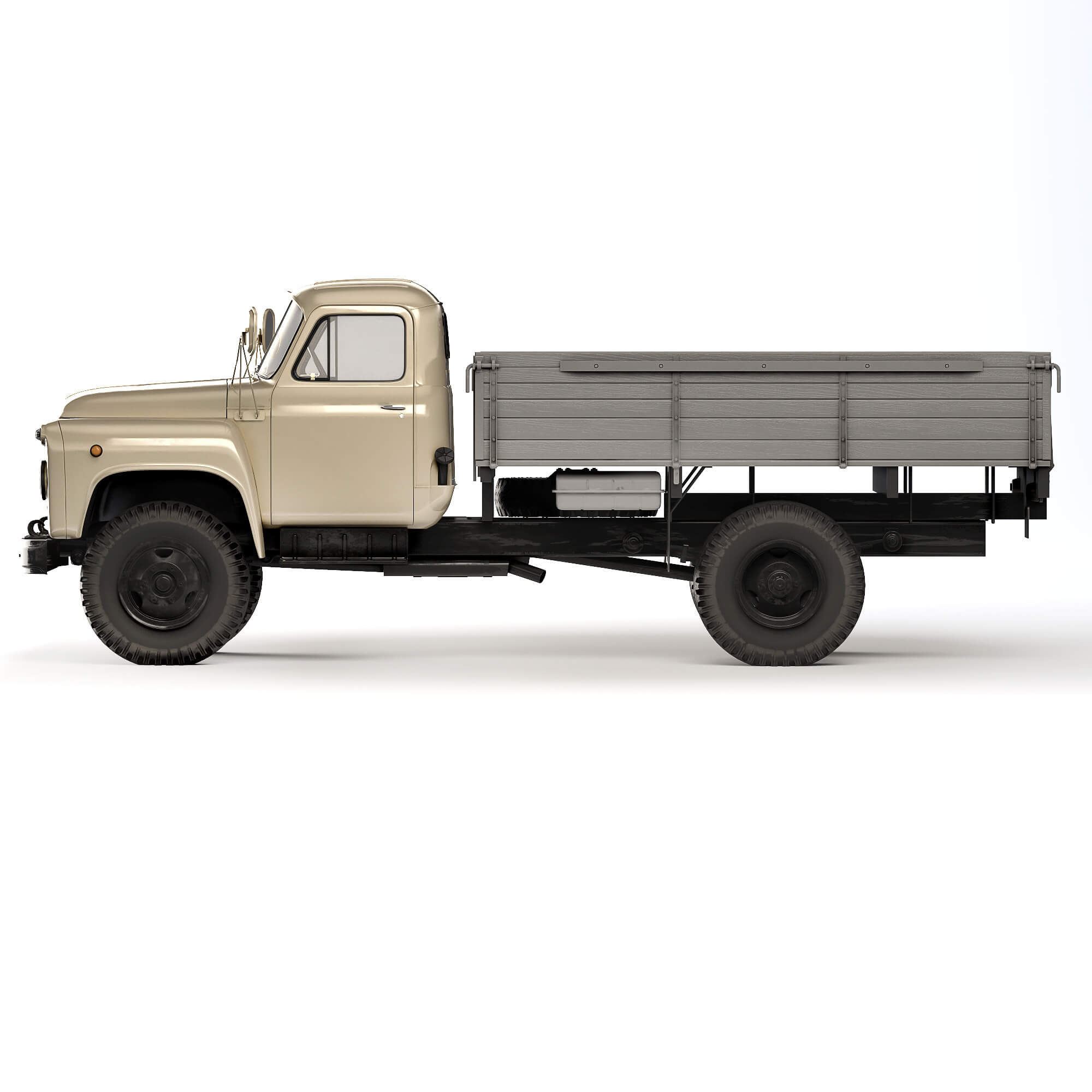 GAZ 53 Flatbed Body 1961 - 3D Model by podshyvalov