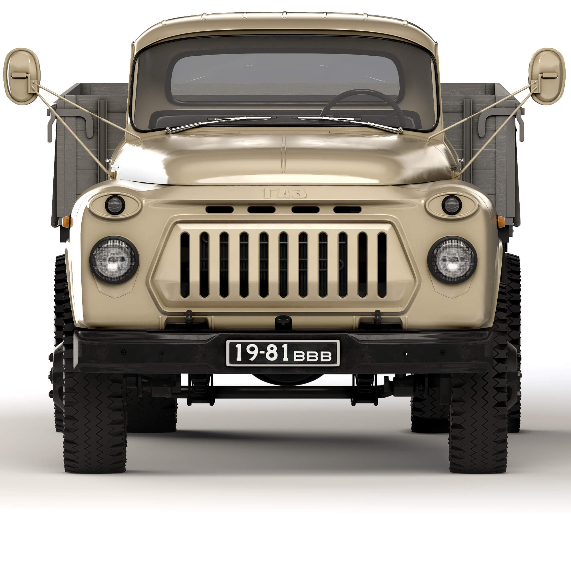 GAZ 53 Flatbed Body 1961 - 3D Model by podshyvalov